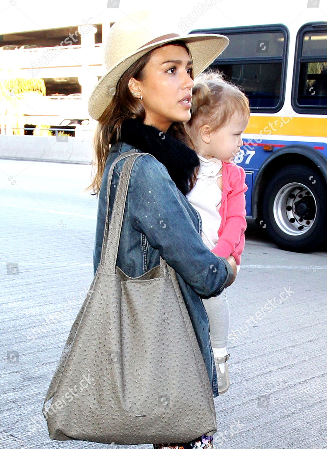 Jessica Alba Daughter Haven Editorial Stock Photo - Stock Image ...