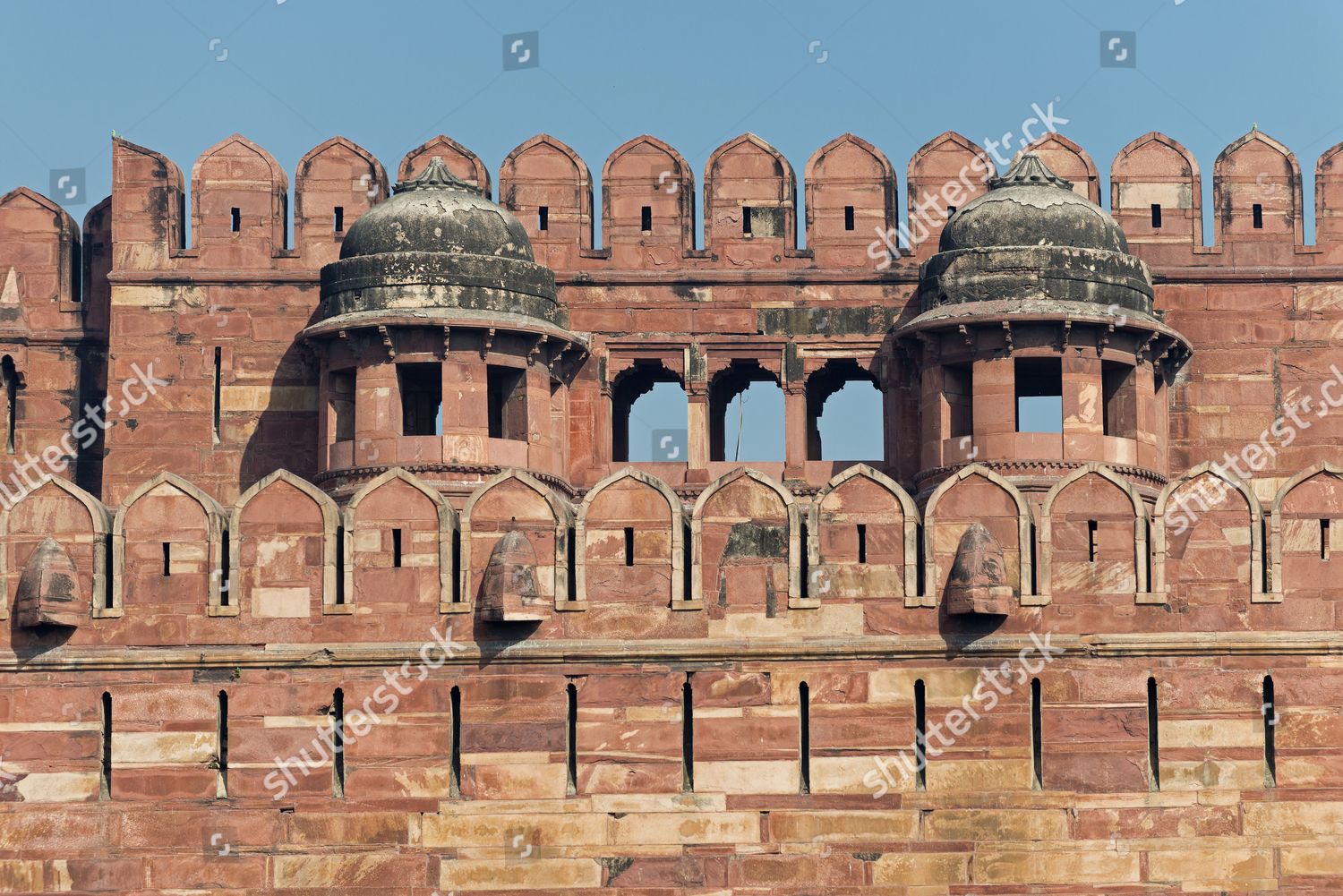 Fortified Outer Walls Battlements Loopholes Red Editorial Stock Photo ...