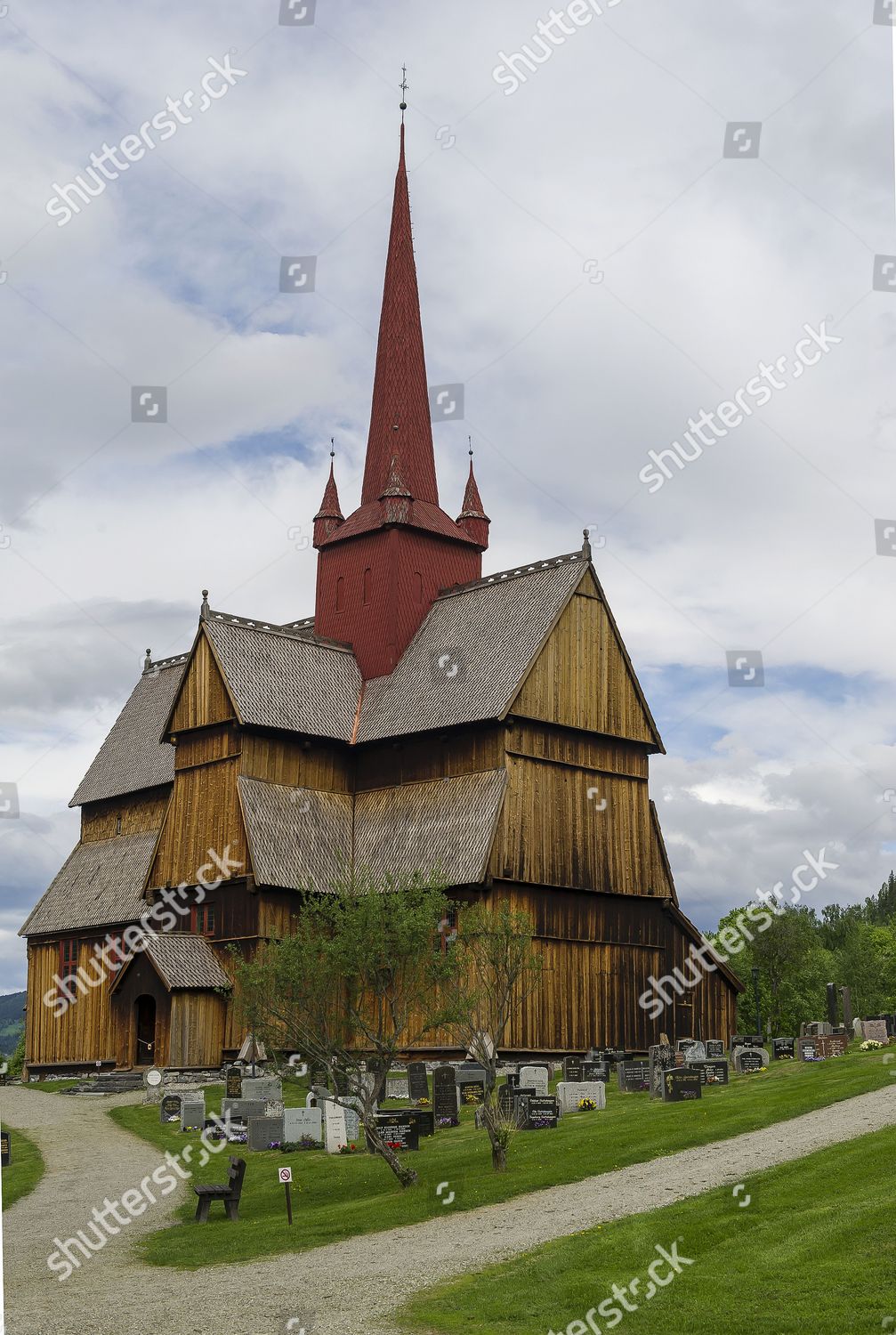 Ringebu Stavkyrkje Ringebu Stave Church Editorial Stock Photo - Stock ...