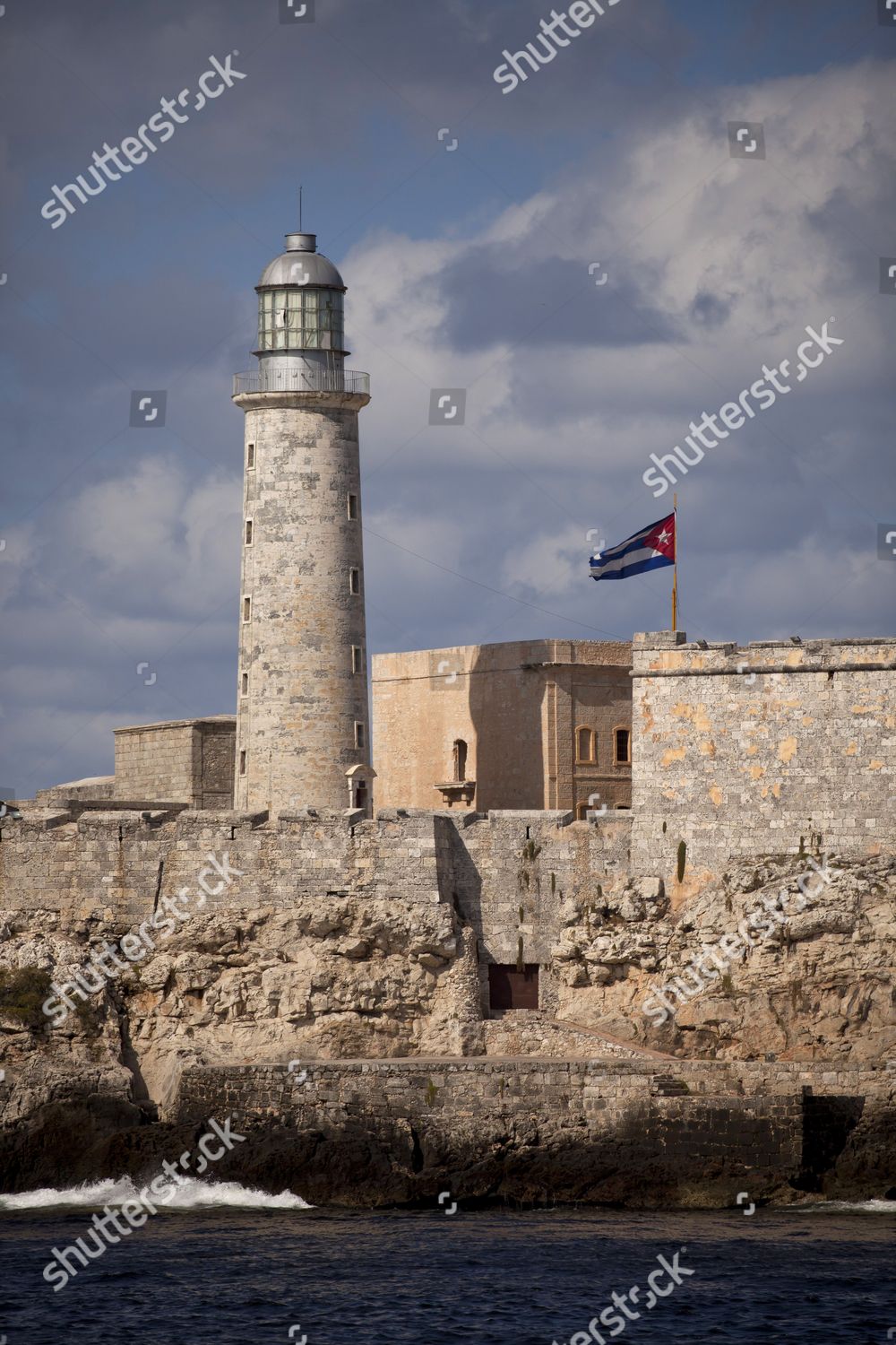 Lighthouse Fortress Castillo De Los Tres Editorial Stock Photo - Stock ...