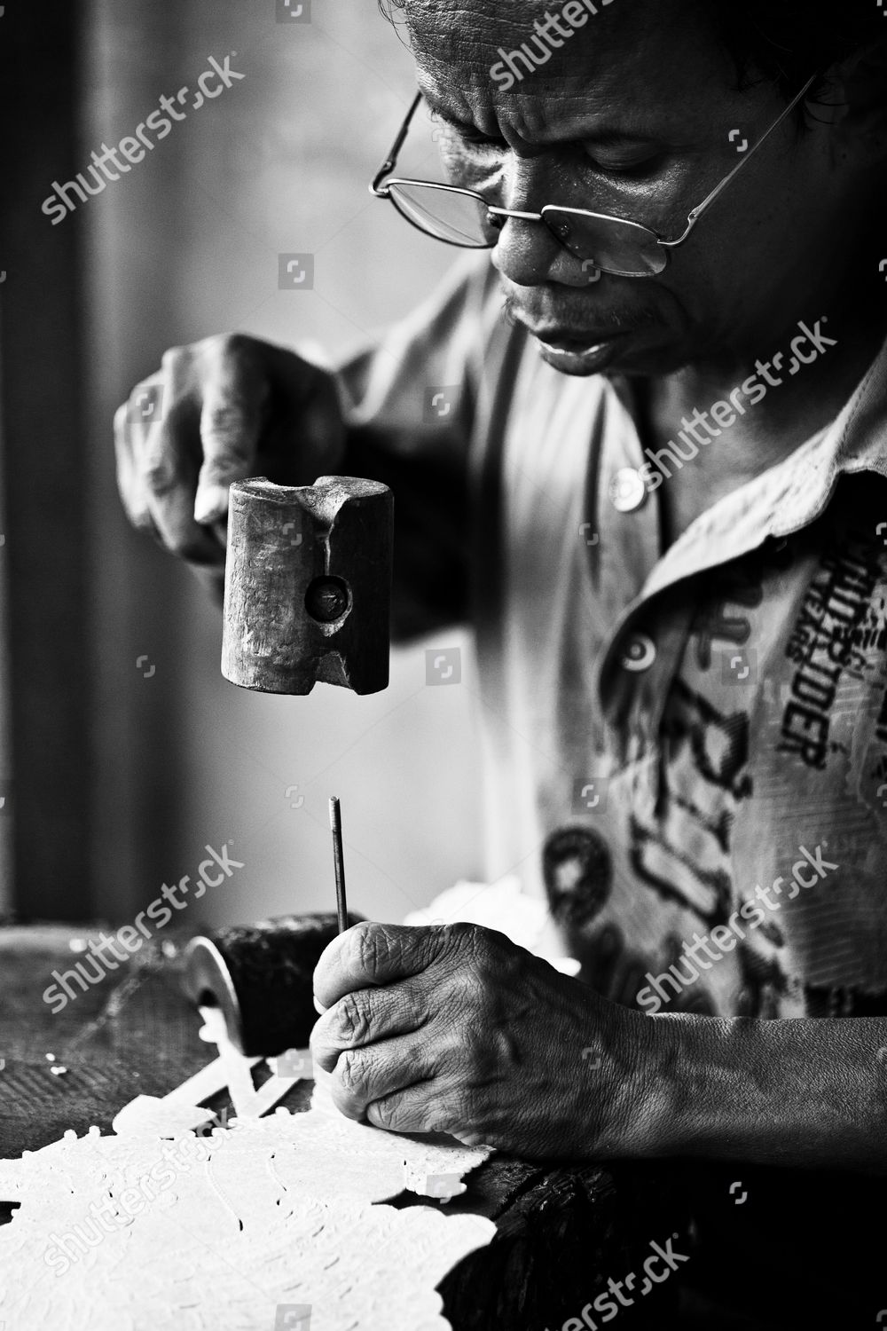 Indonesian Craftsman Editorial Stock Photo - Stock Image | Shutterstock