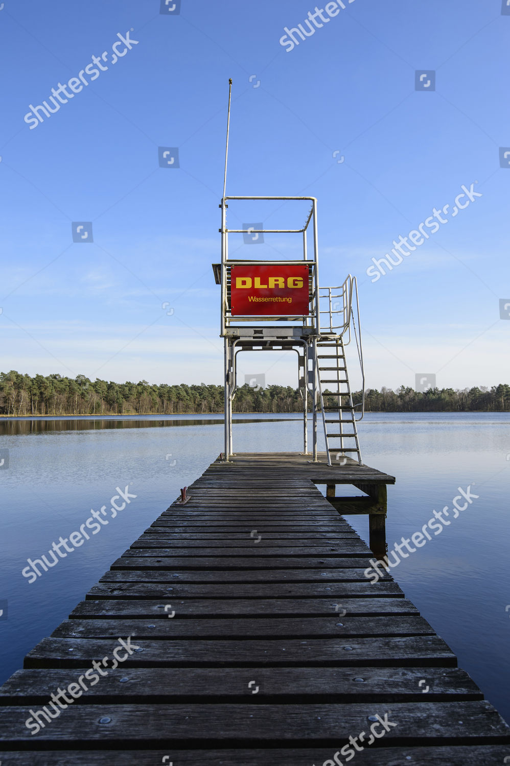 Jetty Life Guard Tower Dlrg German Editorial Stock Photo - Stock Image ...