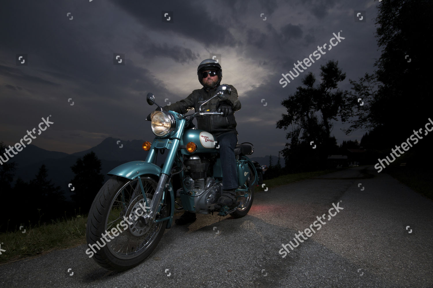 Model Released Motorcycle Rider On His Editorial Stock Photo - Stock ...
