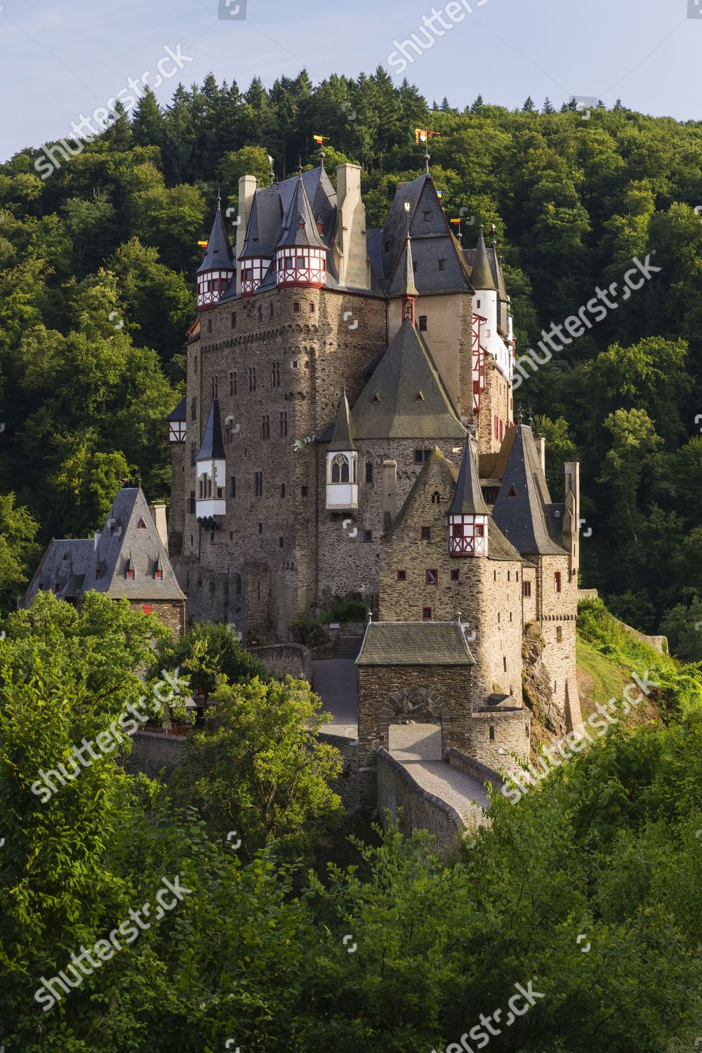 Burg Eltz Castle Castle Built On Editorial Stock Photo - Stock Image ...