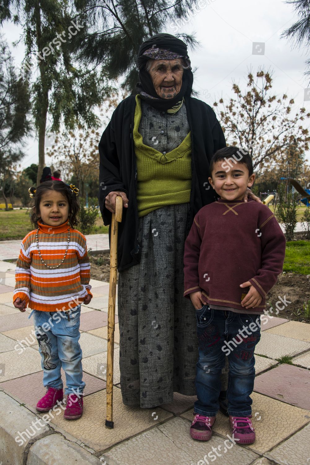 Syrian Orthodox Kurdish Woman Tattoos On Editorial Stock Photo - Stock ...