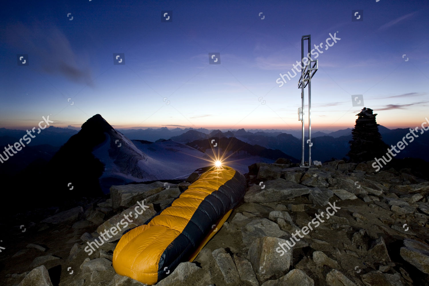 Model Released Mountain Climber Sleeping On Editorial Stock Photo ...
