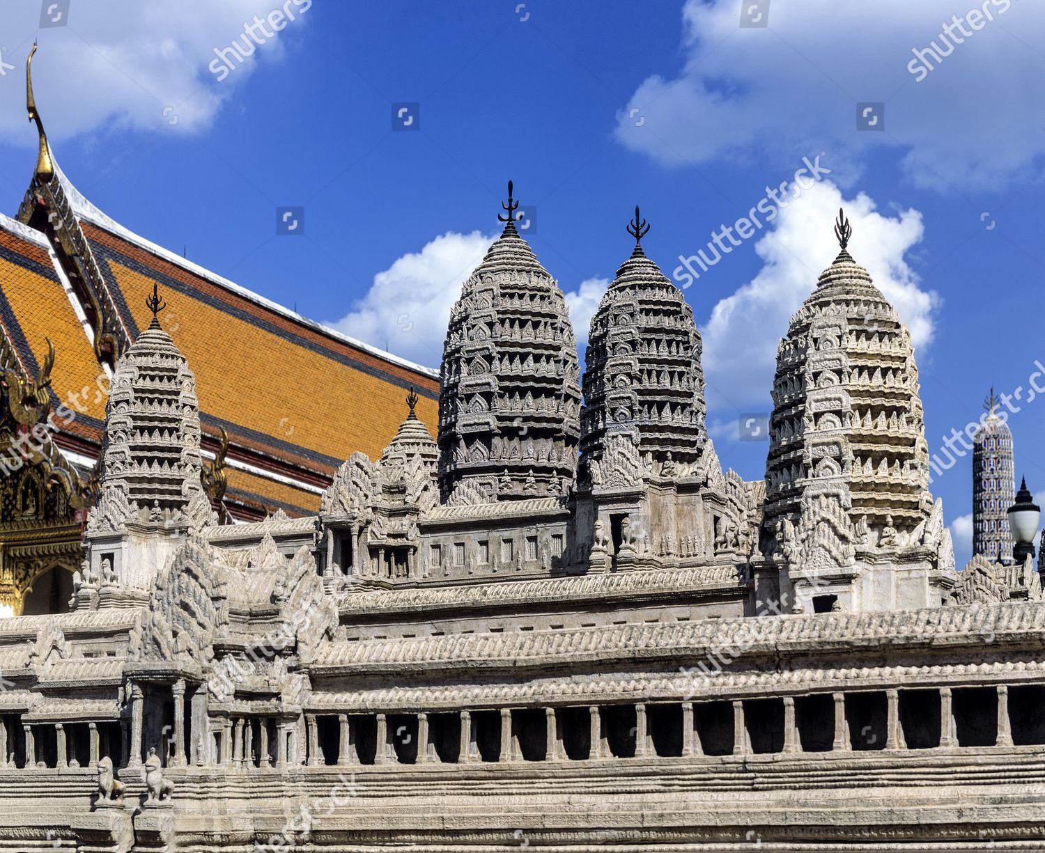 Miniature Model Angkor Wat Courtyard Wat Editorial Stock Photo - Stock ...