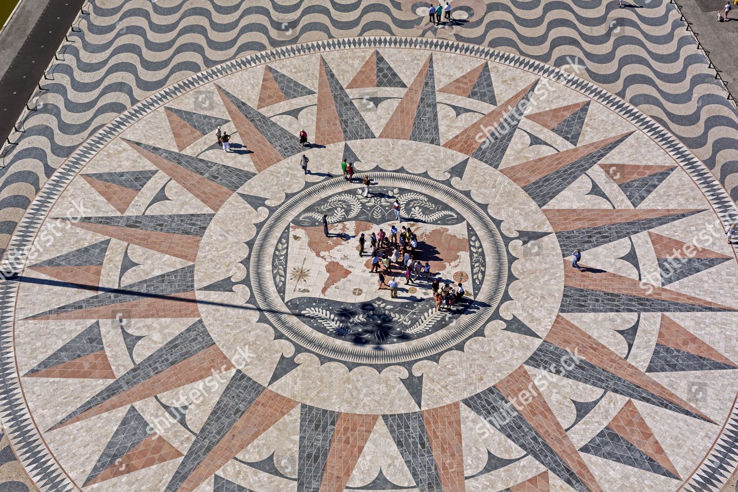 Large Compass Paving Front Monumento Los Editorial Stock Photo - Stock ...