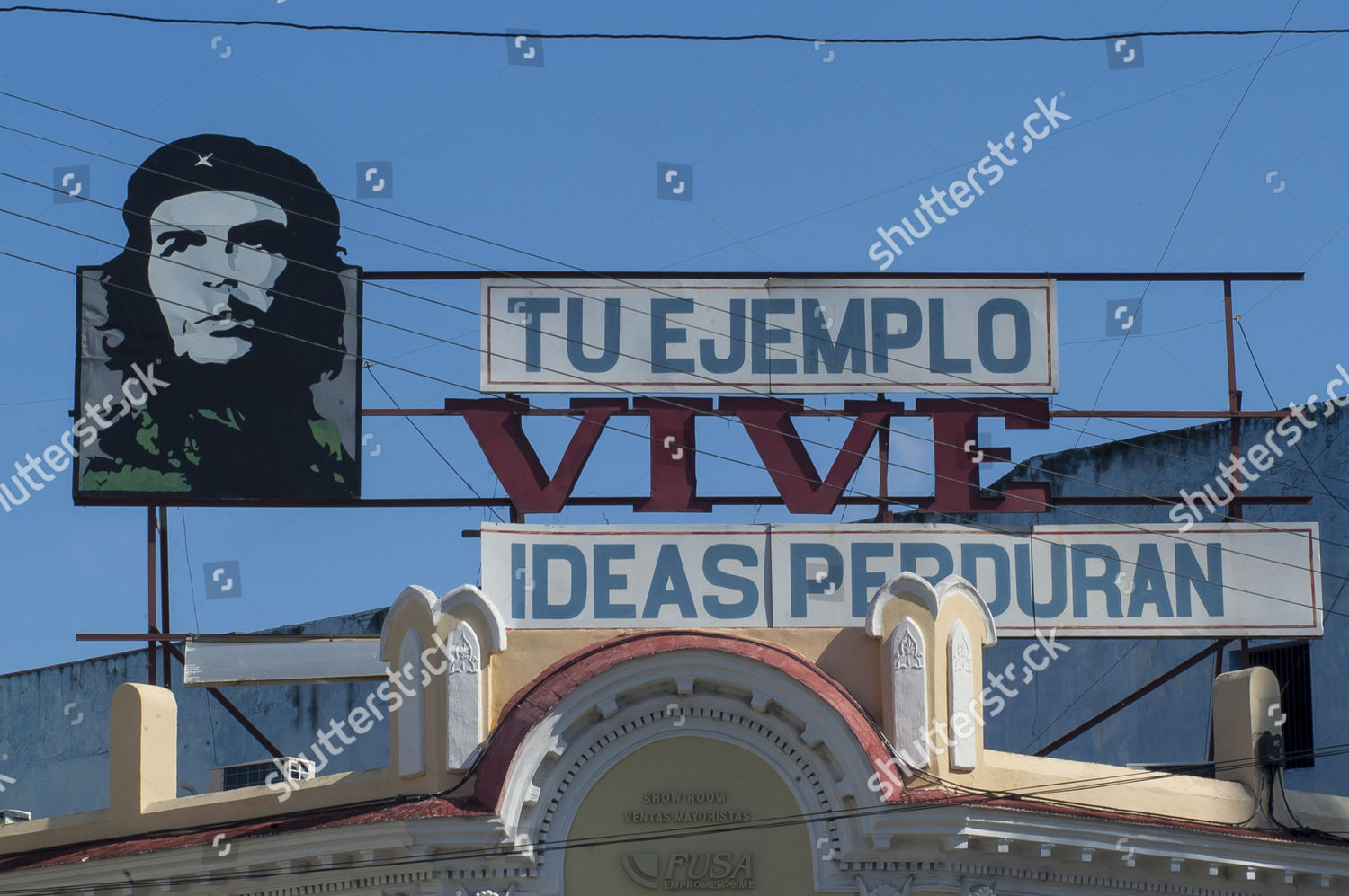 Socialist Slogan Portrait Che Guevara Editorial Stock Photo - Stock ...