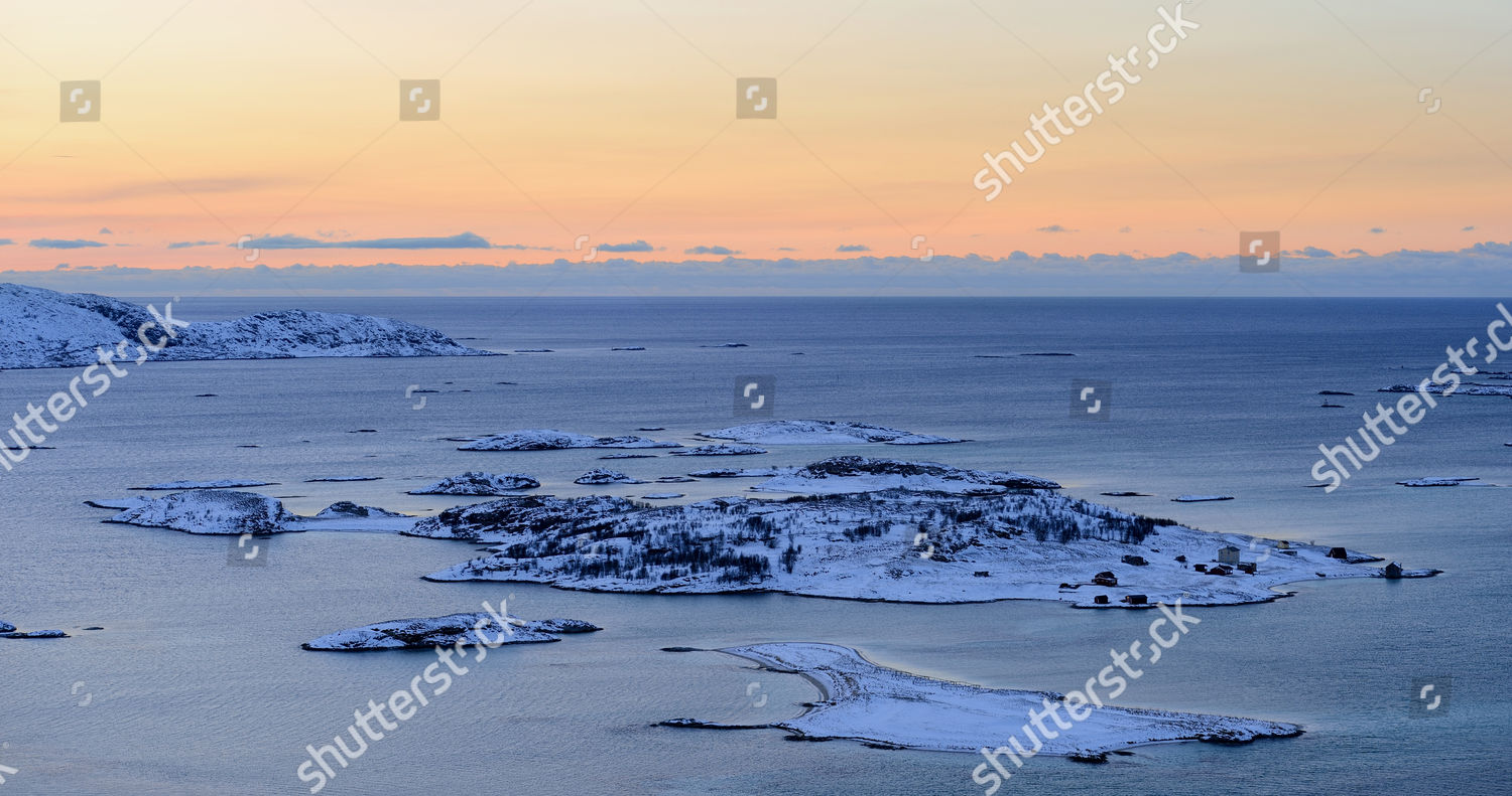 Fjord Islands During Blue Hour Editorial Stock Photo - Stock Image ...