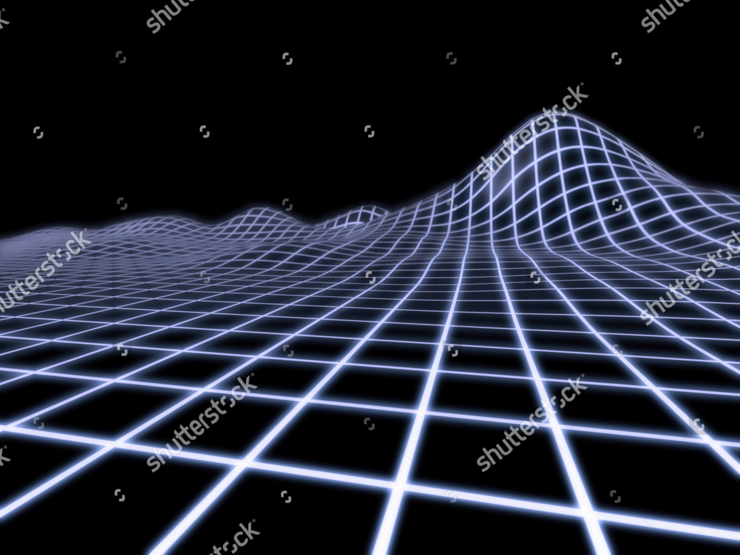 Hills Formed By Grid Structure Conceptual Editorial Stock Photo - Stock ...