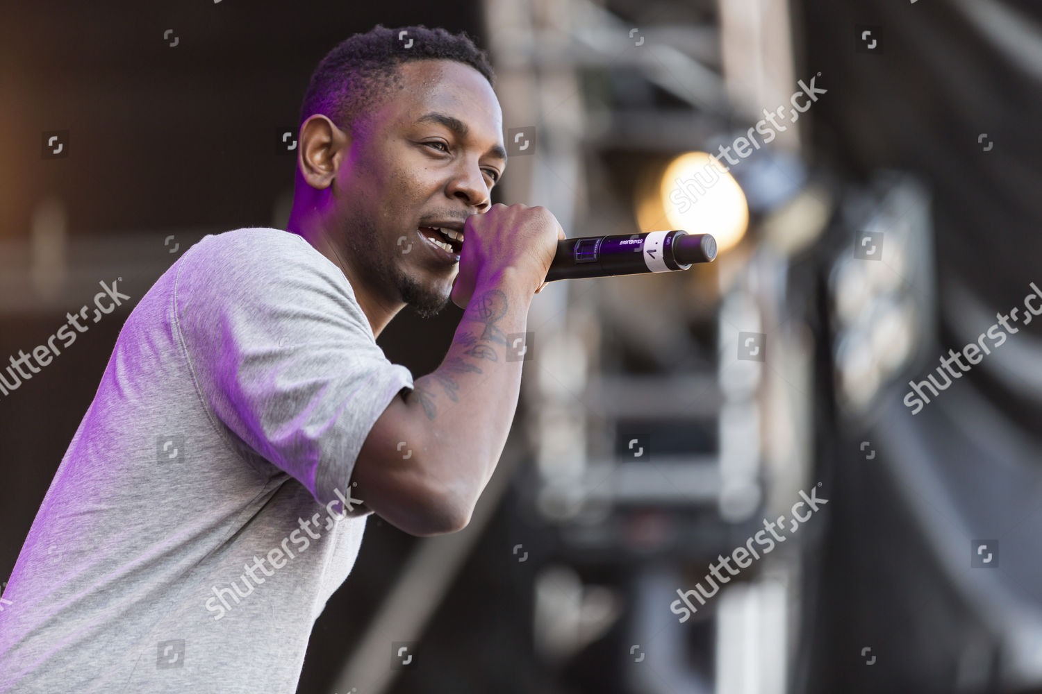 American Rapper Musician Kendrick Lamar Performing Editorial Stock ...
