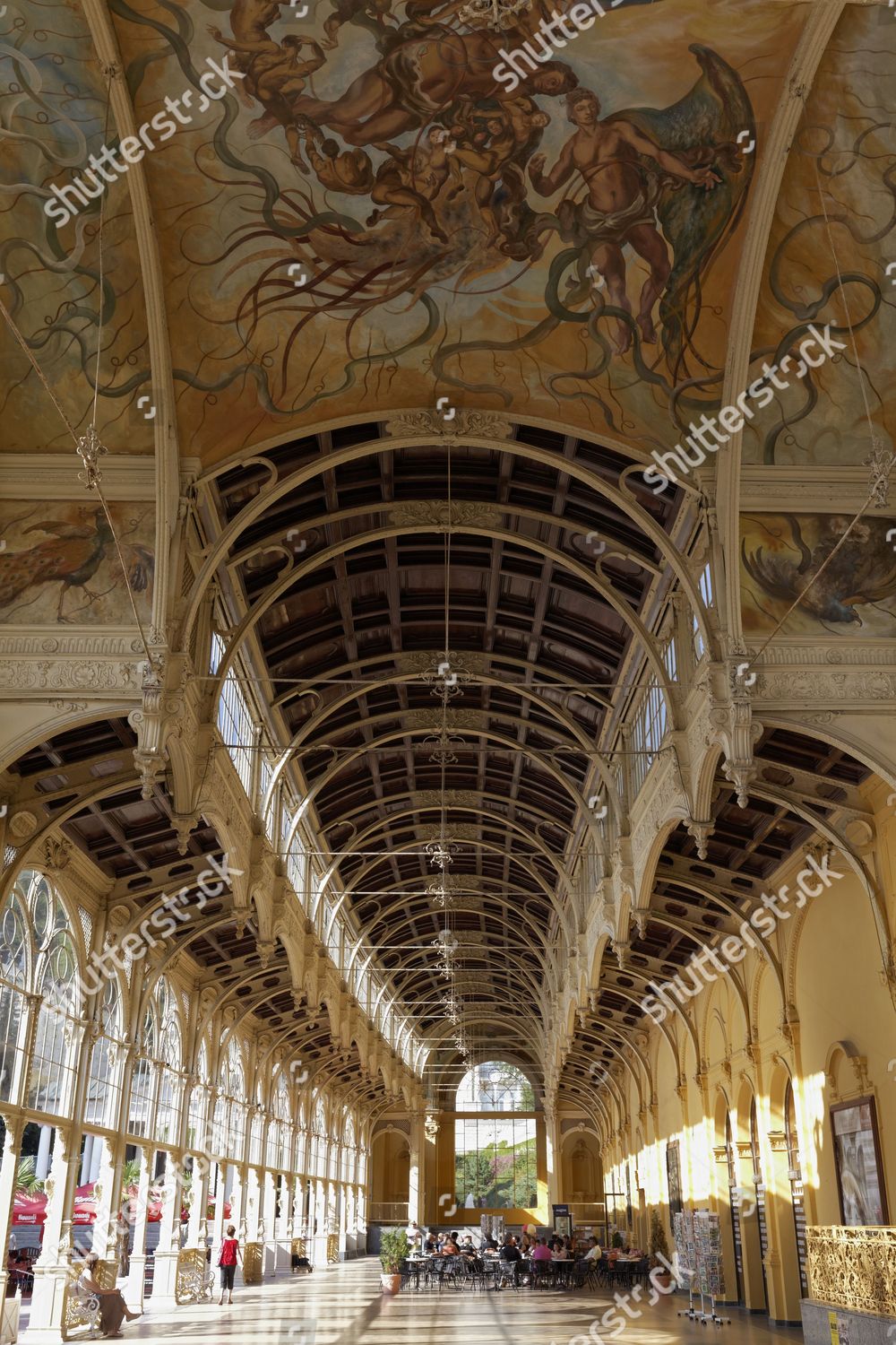 Covered Walkway Ceiling Mural New Colonnade Editorial Stock Photo ...