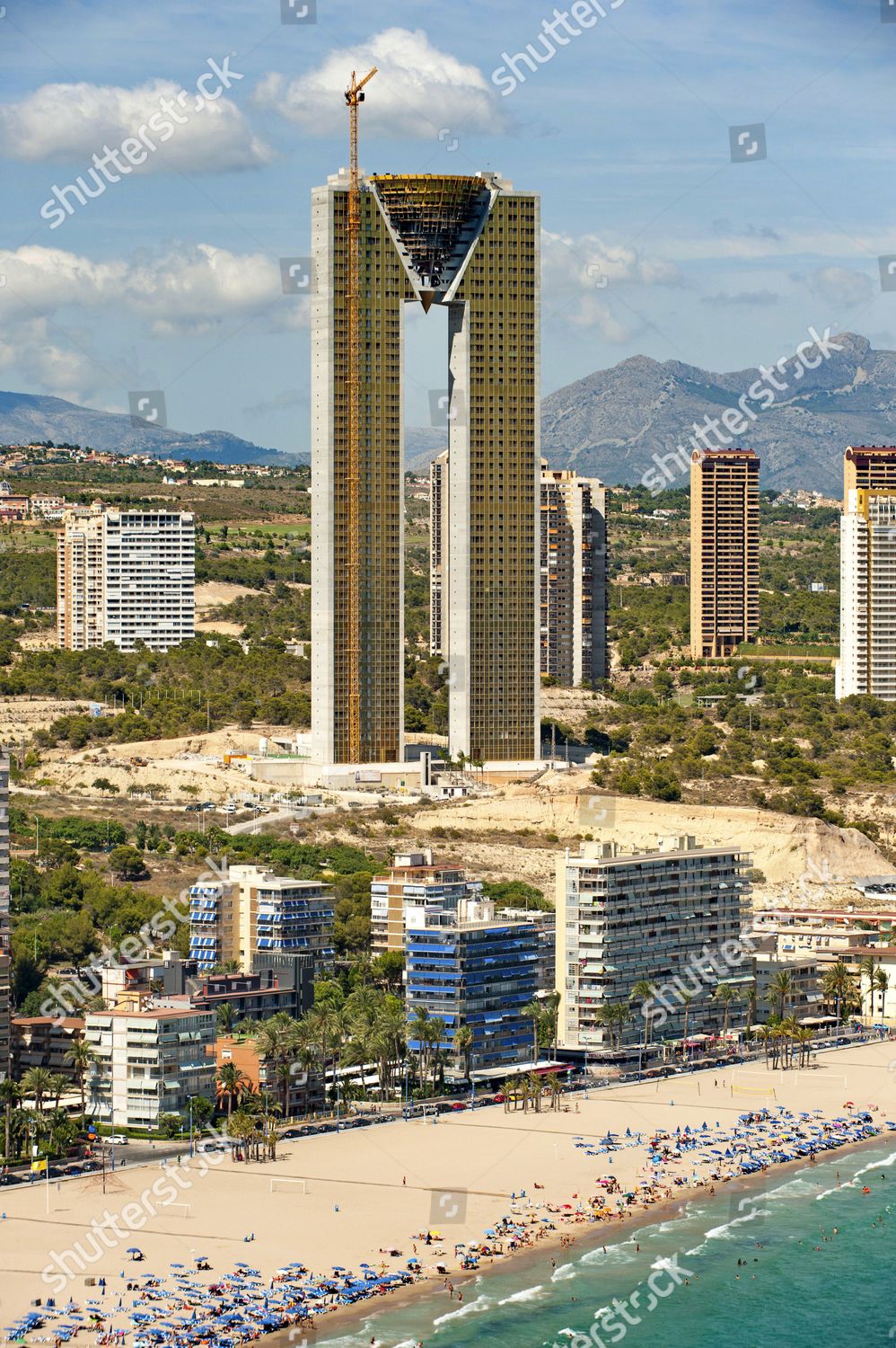 Intempo Edificio Intempo Benidorm Luxury Skyscraper Editorial Stock ...