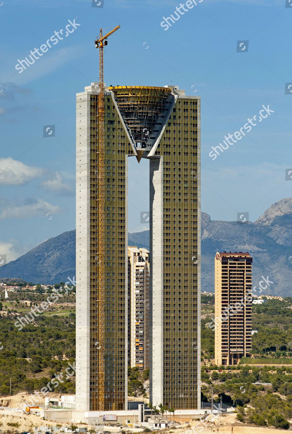 Intempo Edificio Intempo Benidorm Luxury Skyscraper Editorial Stock ...