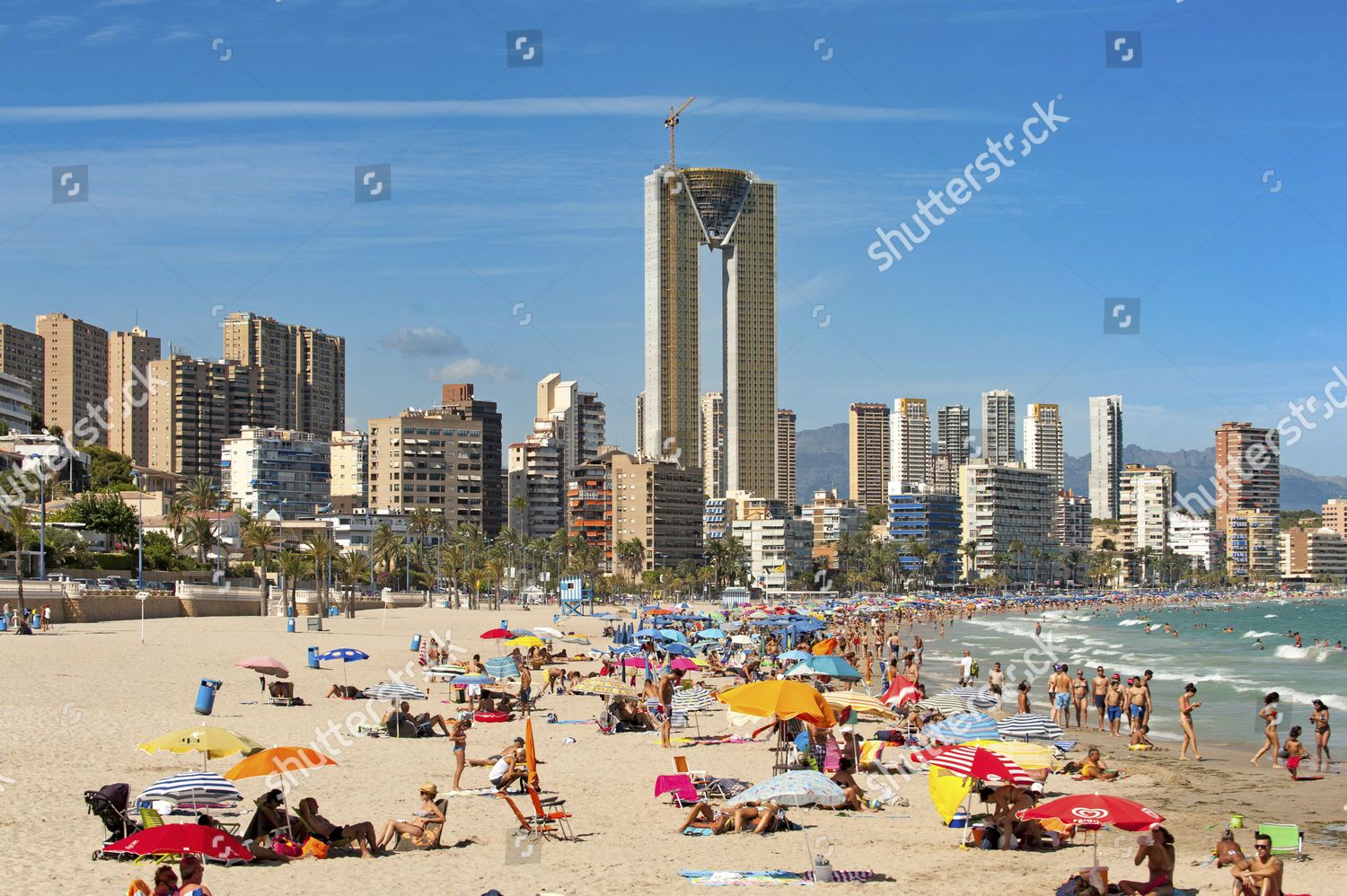 Intempo Edificio Intempo Benidorm Luxury Skyscraper Editorial Stock ...