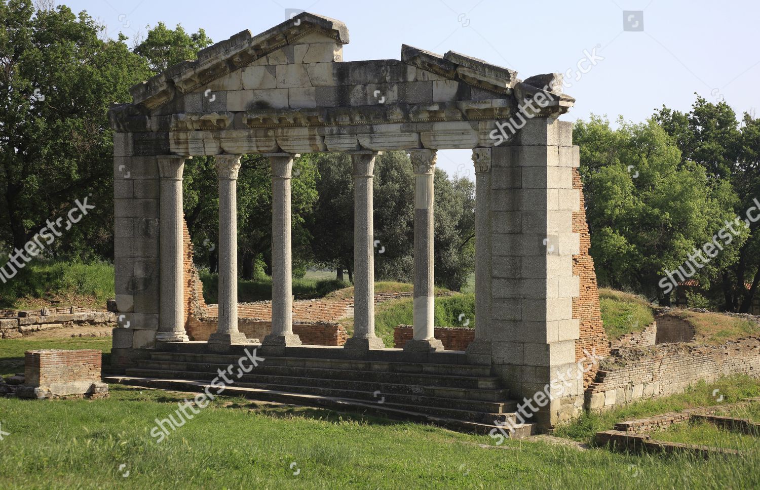 Restored Monument Agonotheten Part Buleuterion Temples Editorial Stock ...