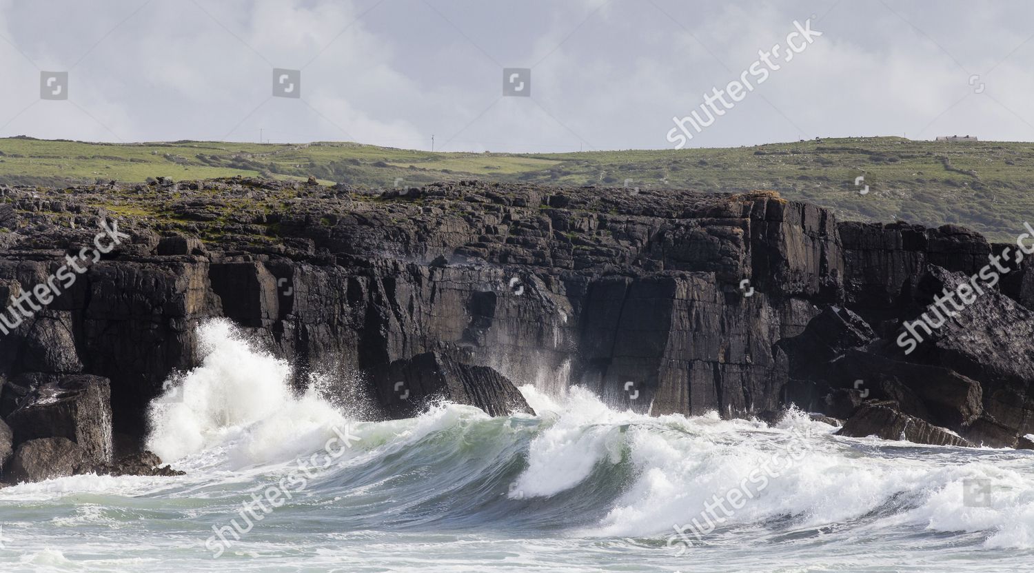 Surf North Atlantic Ocean Coast Ireland Editorial Stock Photo - Stock ...