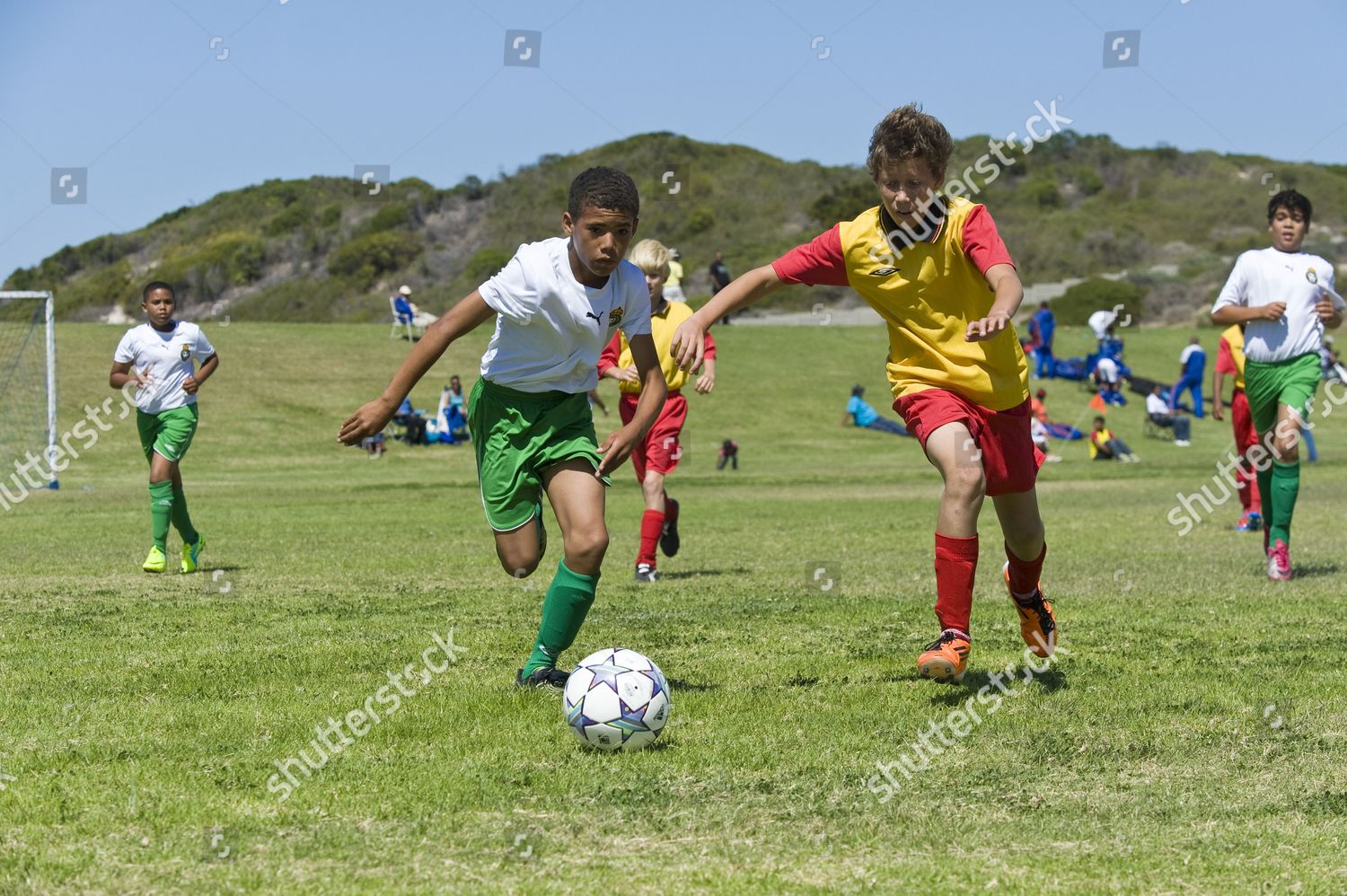 Football Youth Teams Playing Tournament Editorial Stock Photo - Stock ...