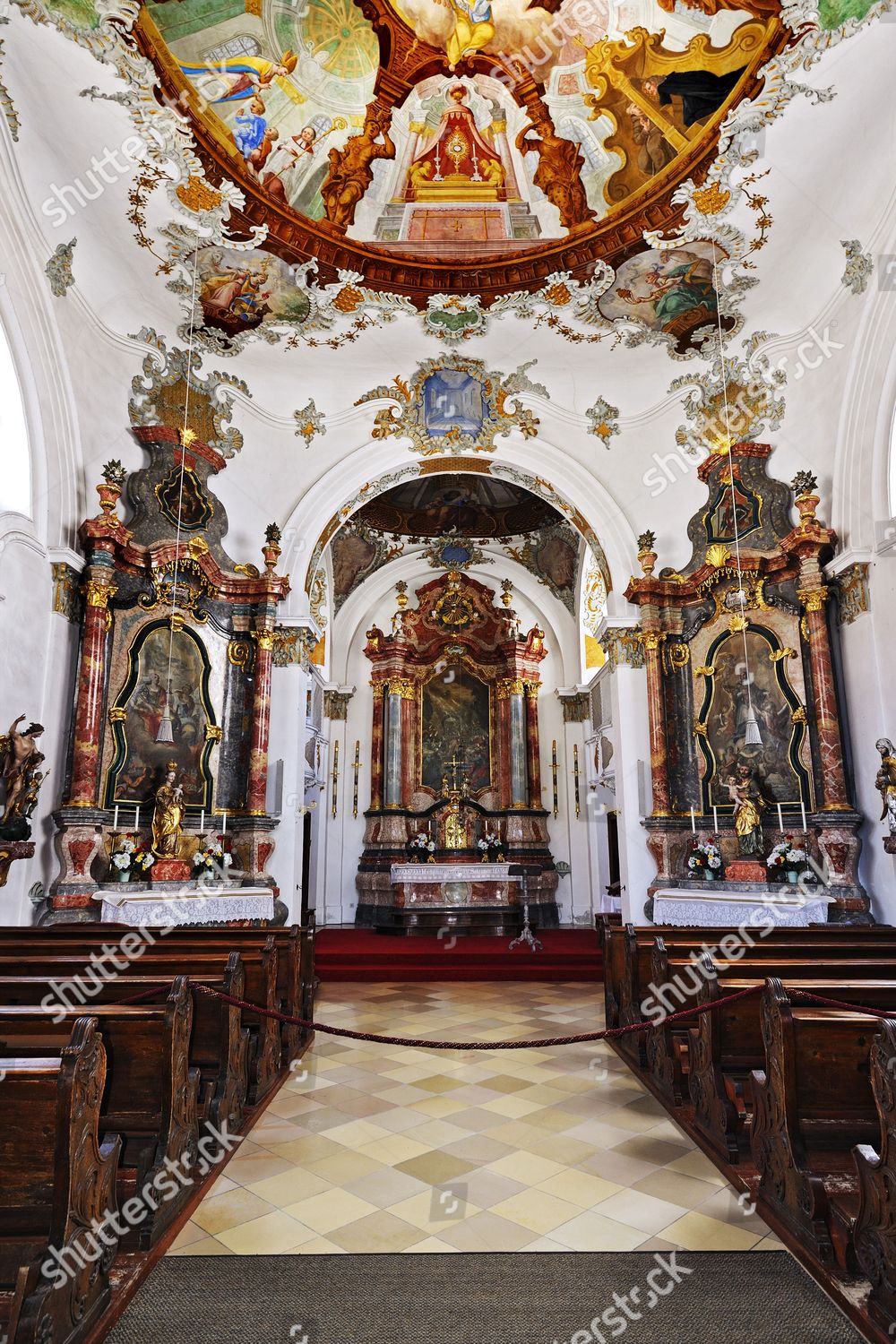 Altar Ceiling Frescoes Hospital Church Holy Editorial Stock Photo ...