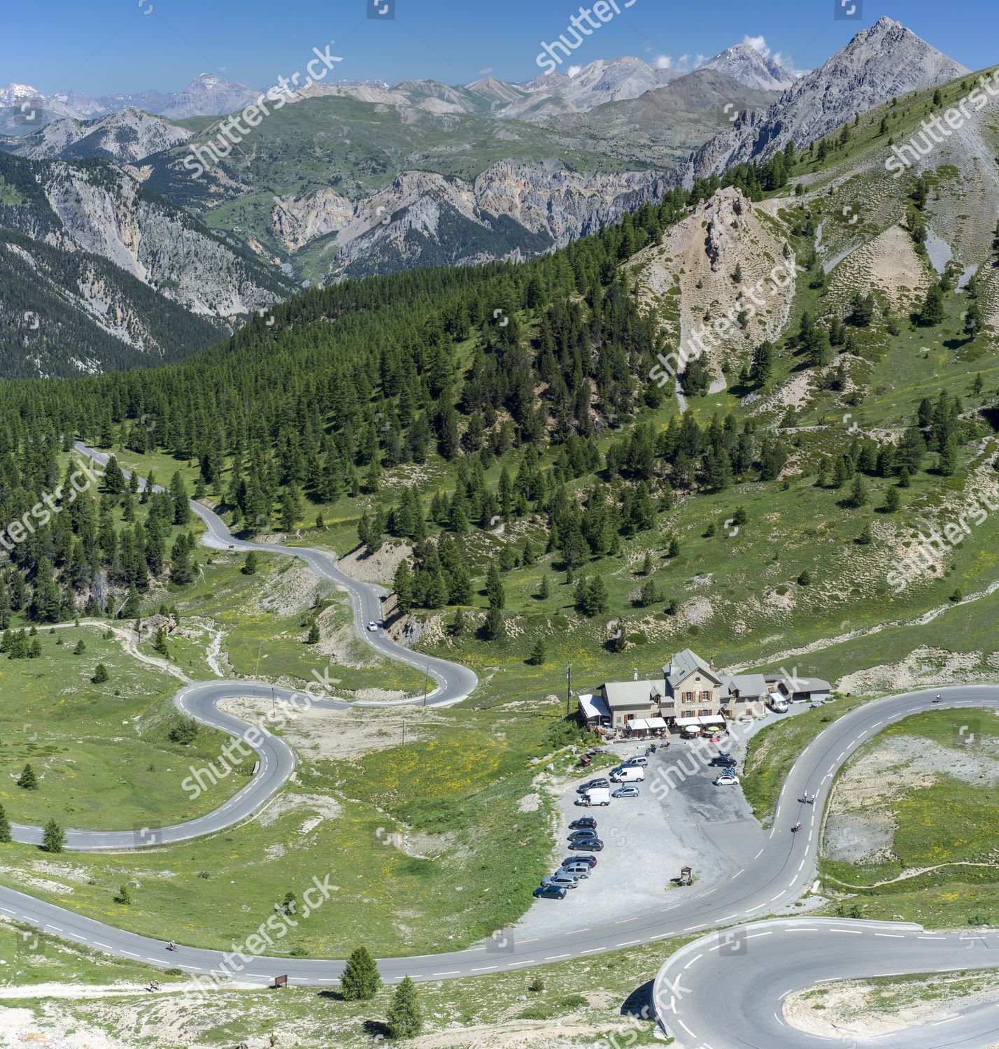 Route Des Grandes Alpes Mountain Road Editorial Stock Photo - Stock ...