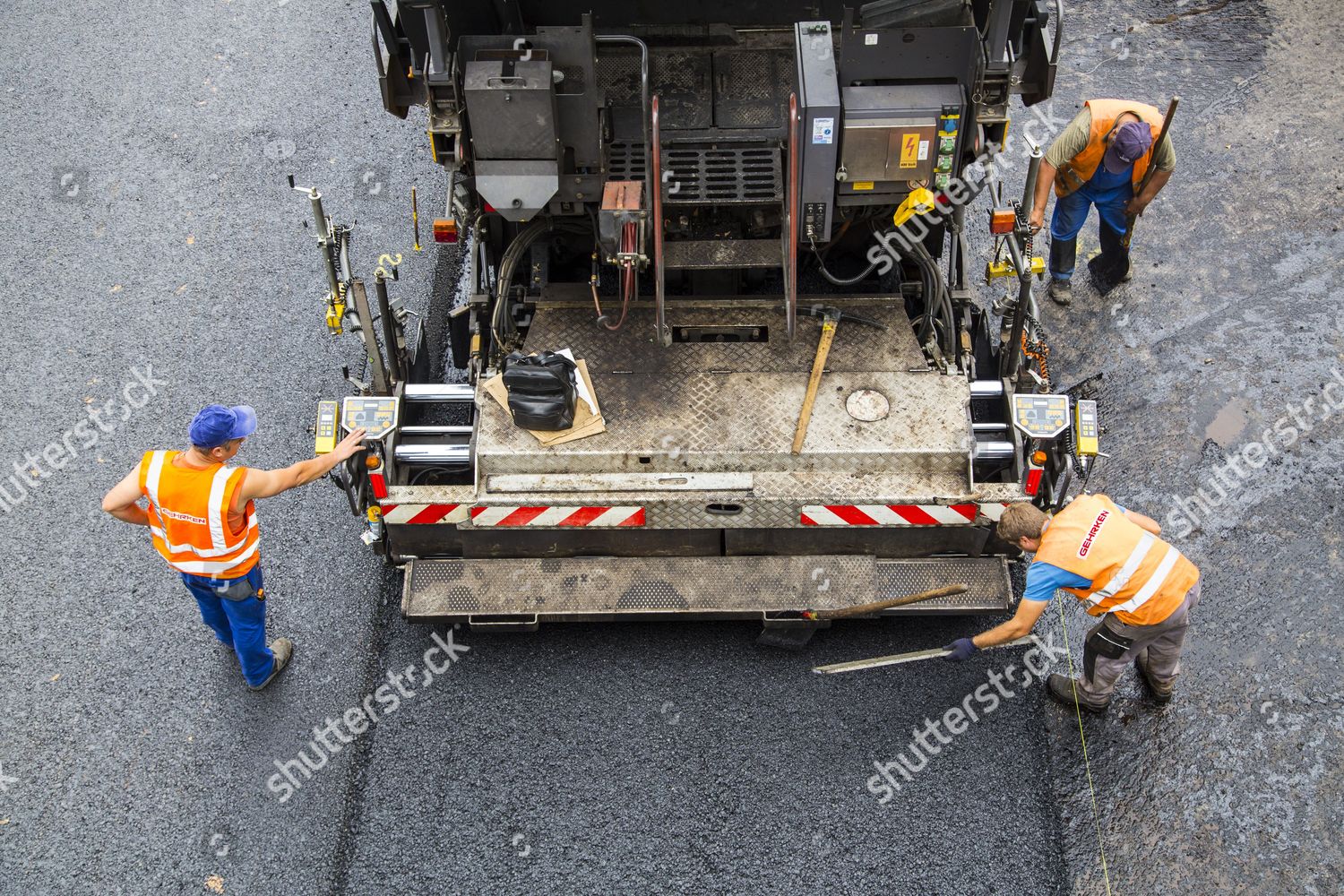 Tarmac Laying Machine Road Construction Site Editorial Stock Photo ...