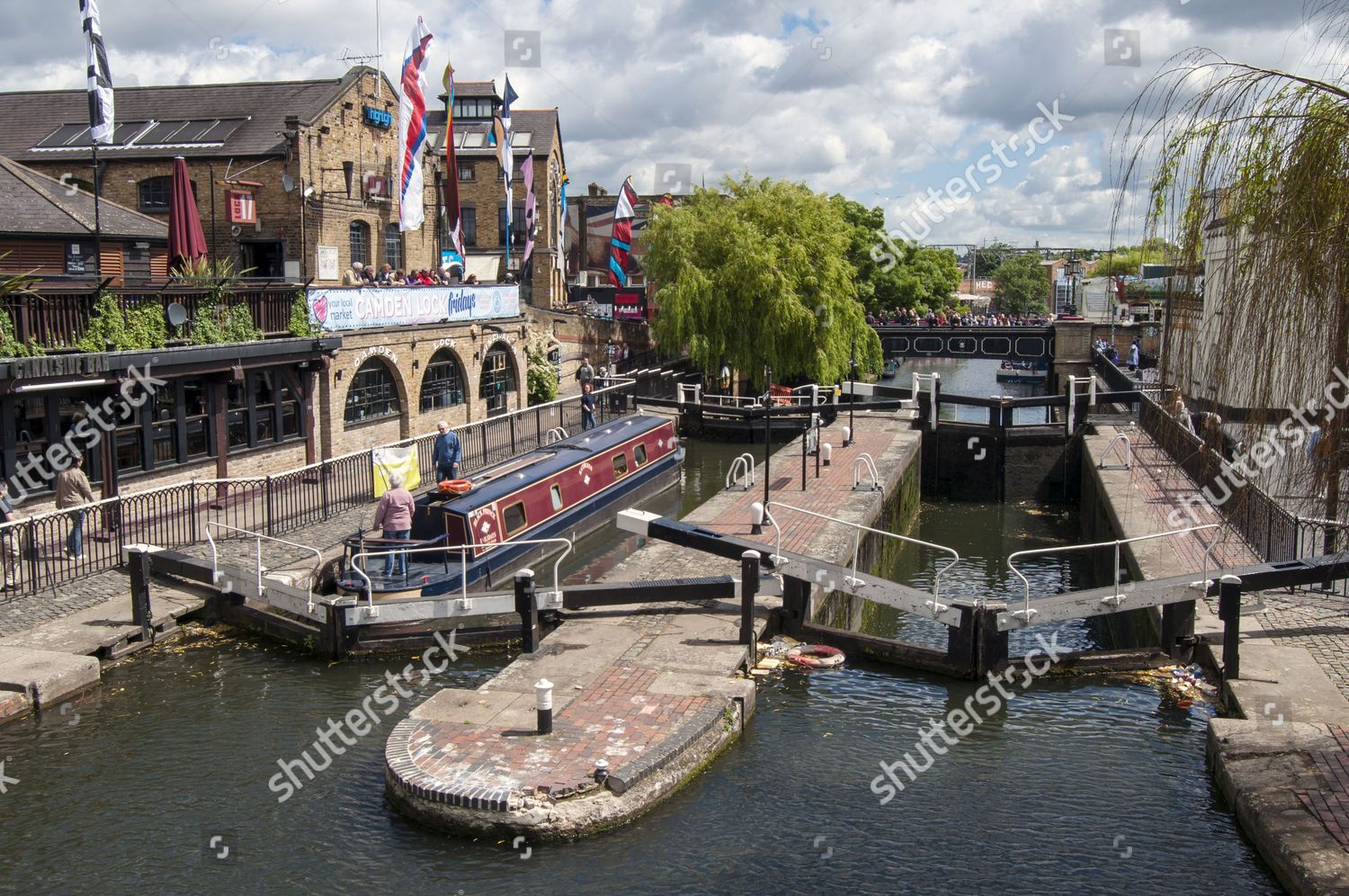 Camden Lock Hampstead Road Lock No Editorial Stock Photo - Stock Image ...