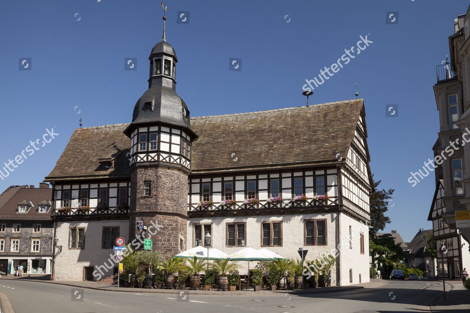 Historic Town Hall Hoexter Weser Uplands Editorial Stock Photo - Stock ...