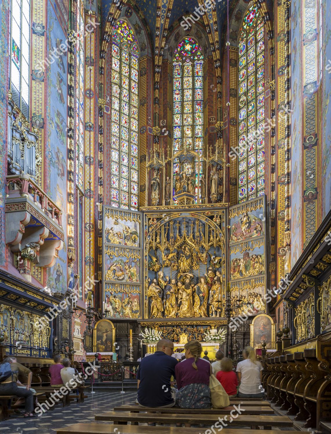 Gothic High Altar By Veit Stoss Editorial Stock Photo - Stock Image ...