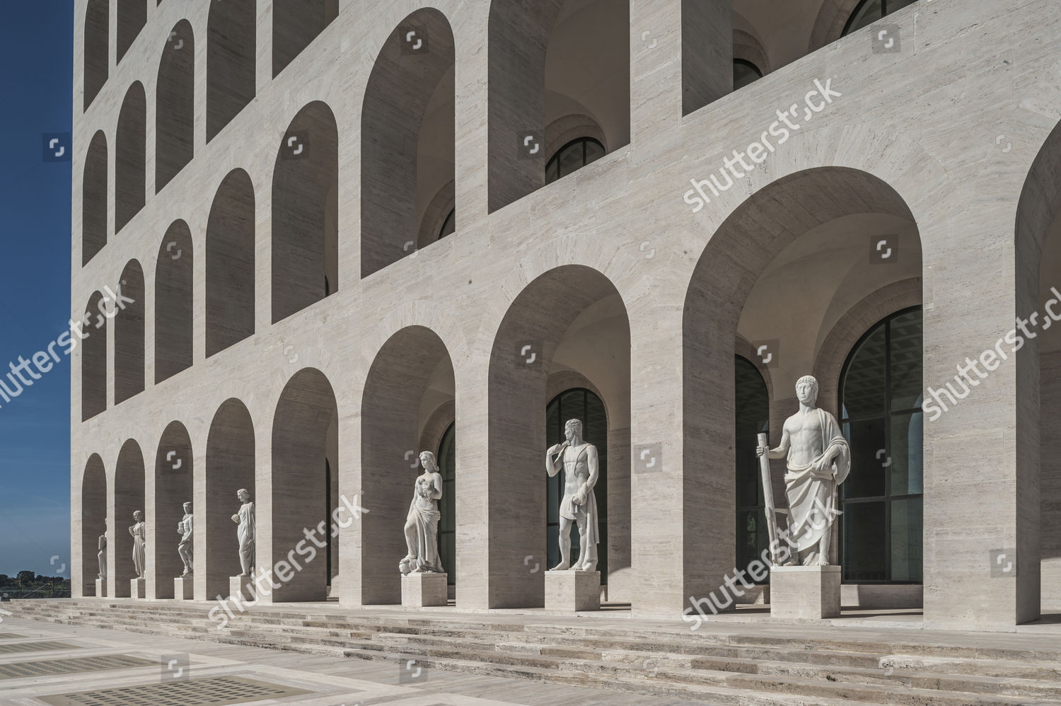 Palazzo Della Italiana Palace Italian Civilization Editorial Stock ...