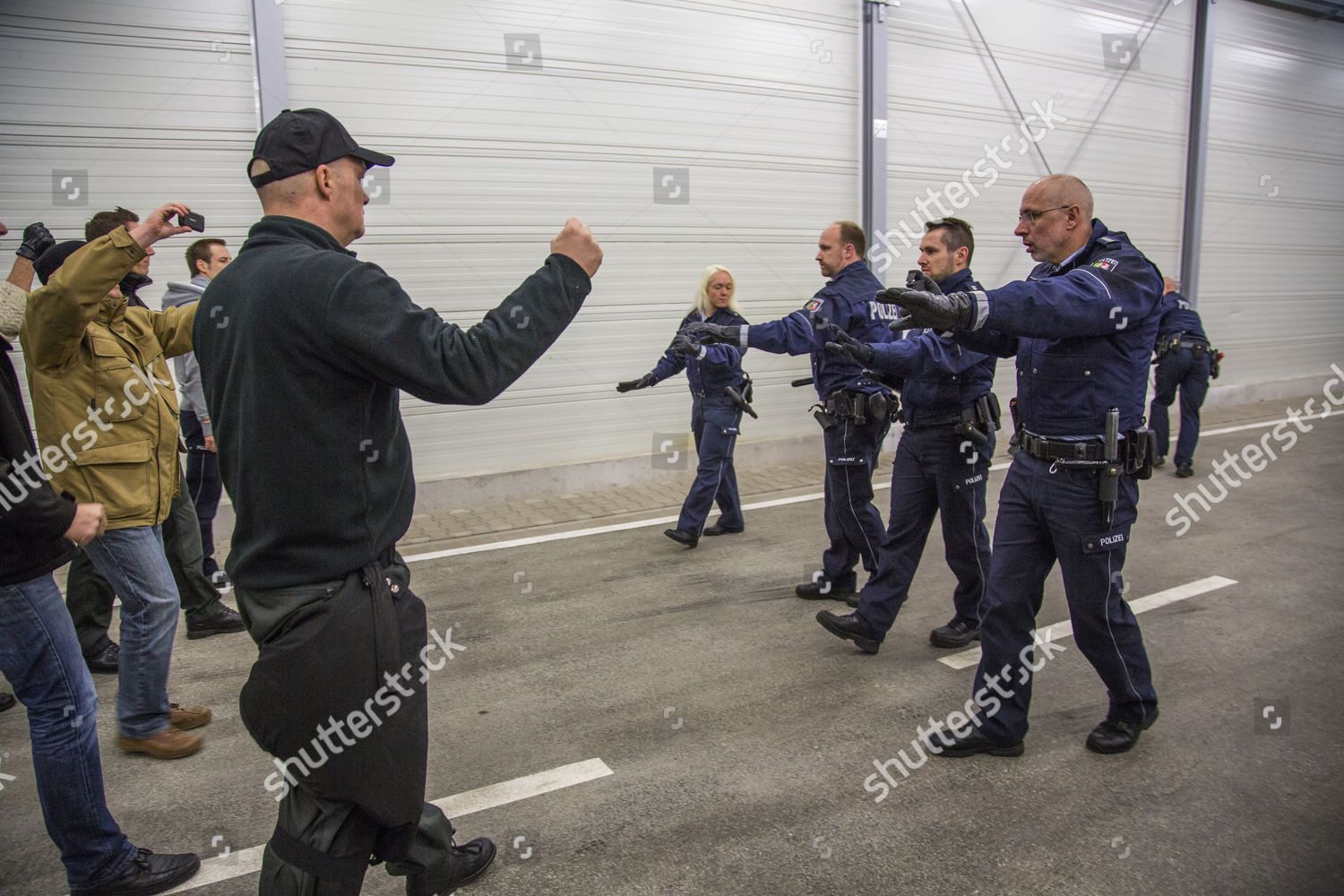 Operational Tactics Training Police Handling Violent Editorial Stock ...