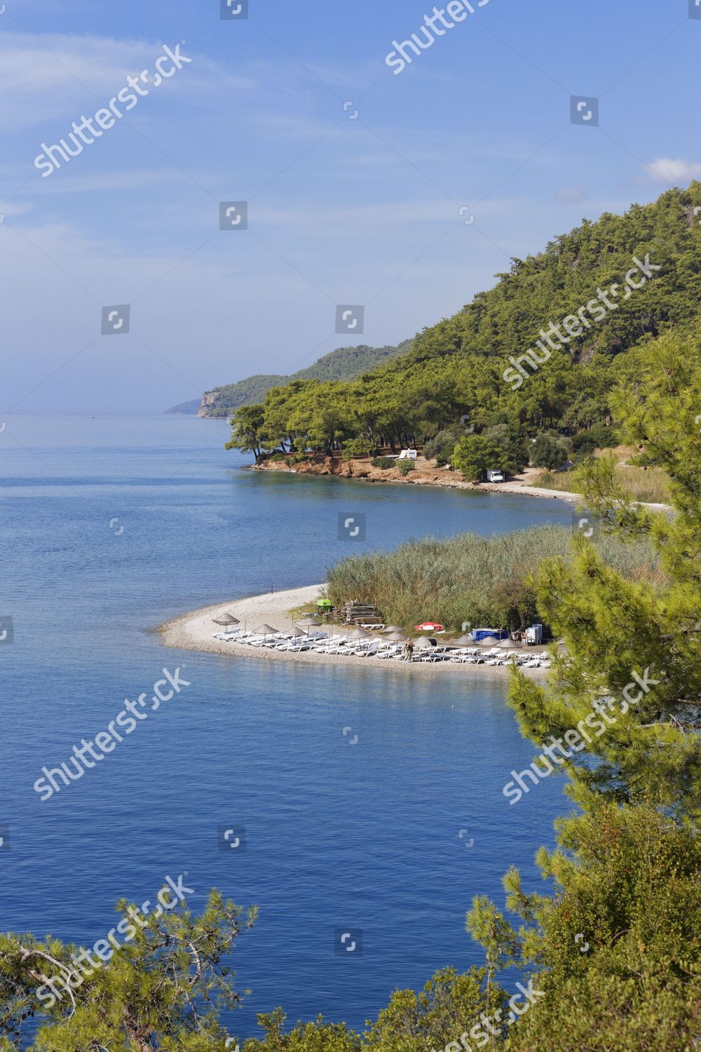 Cinar Beach Akyaka Gulf Gokova Province Editorial Stock Photo - Stock ...