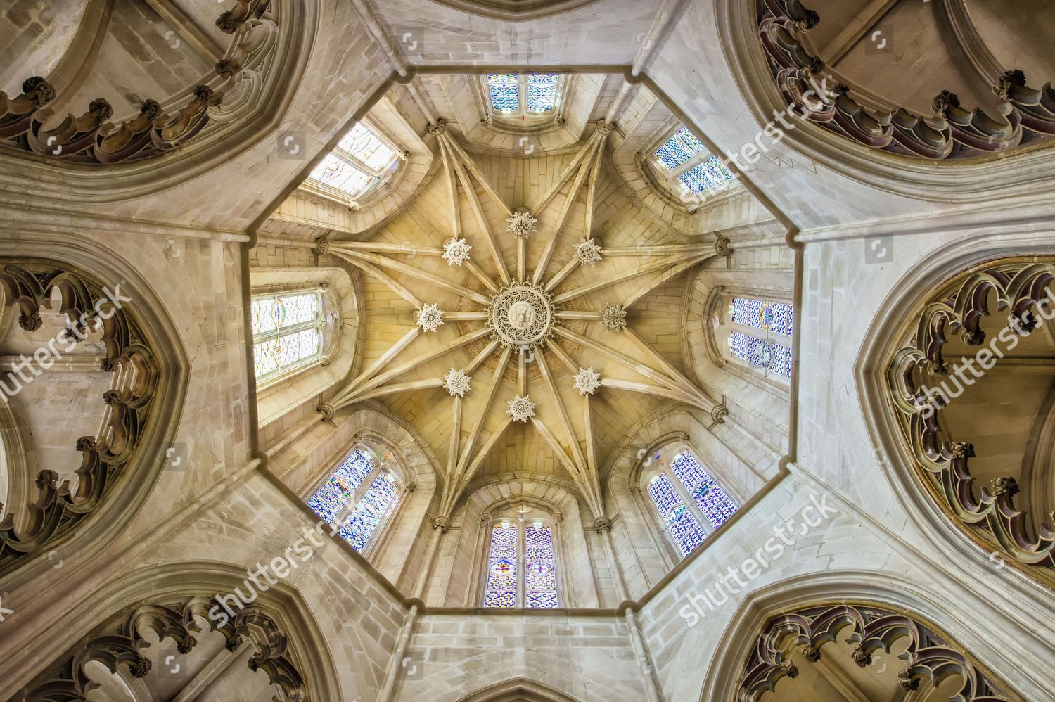 Ceiling Chapel Dominican Abbey Batalha Monastery Editorial Stock Photo ...