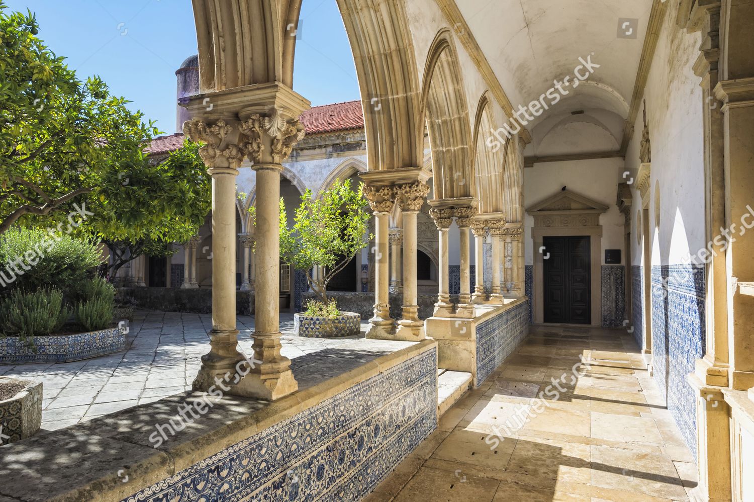 Cemetery Cloister Claustro Do Convent Christ Editorial Stock Photo ...