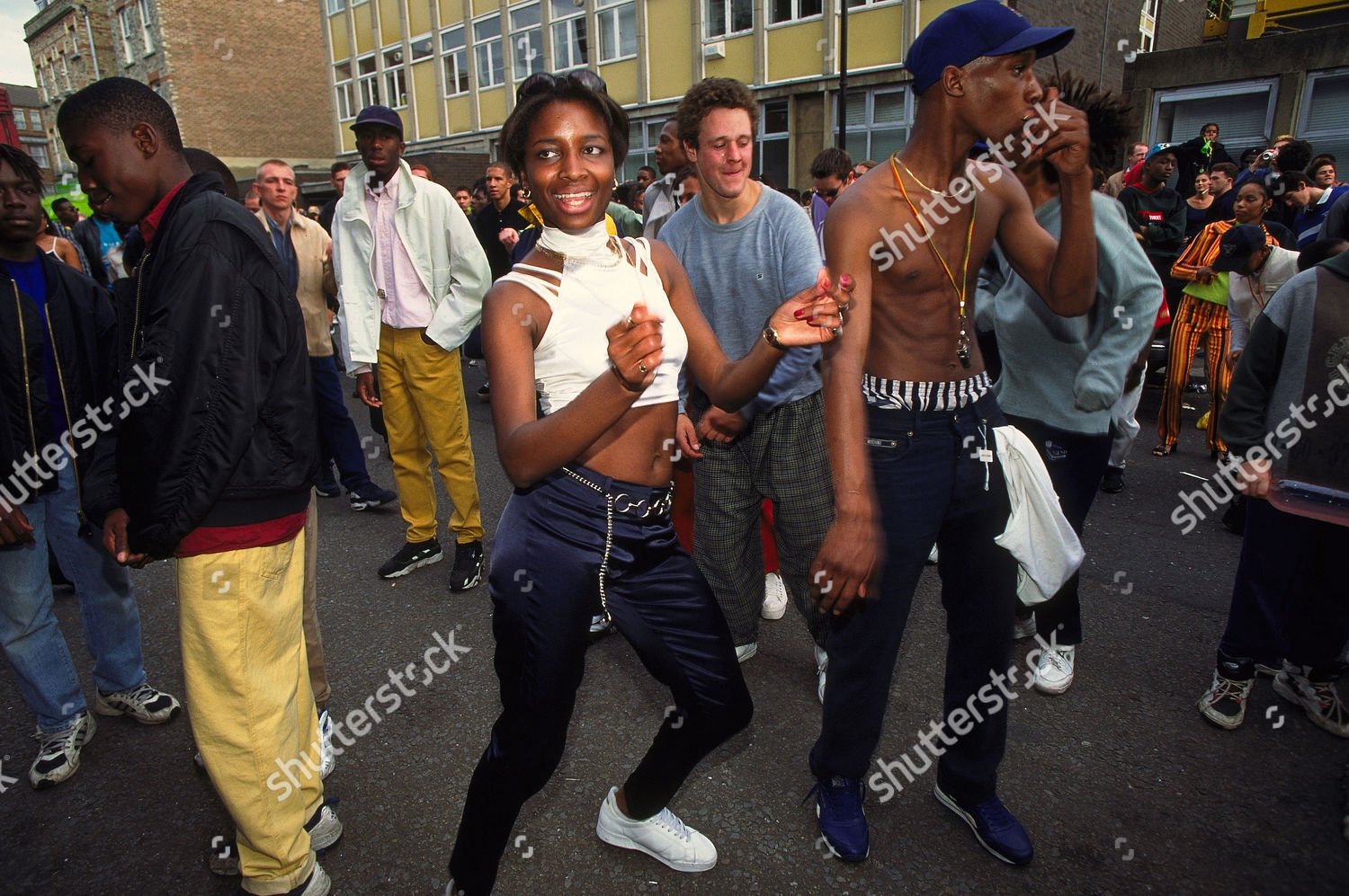 Crowd Notting Hill Carnival Uk 1990s Editorial Stock Photo - Stock ...