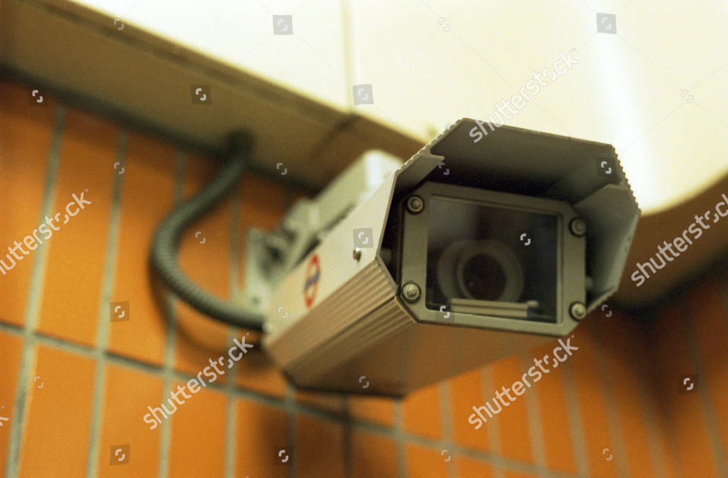 London Underground Security Camera Uk 2004 Editorial Stock Photo ...