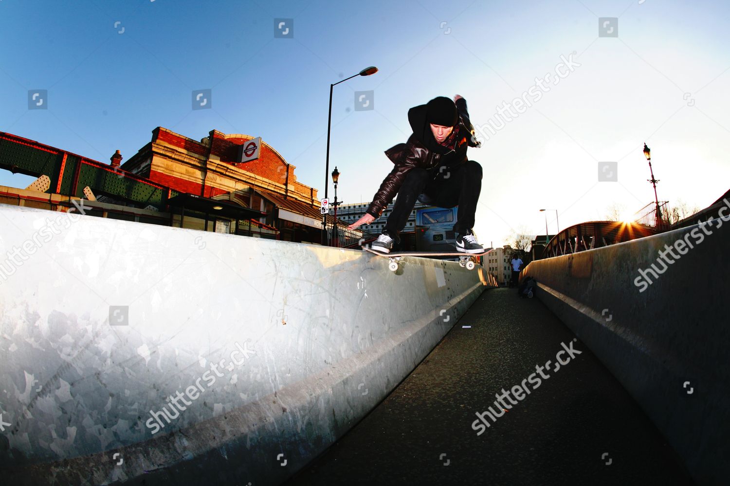 James Skateboarder Frontside Tailslide Royal Oak Editorial Stock Photo ...