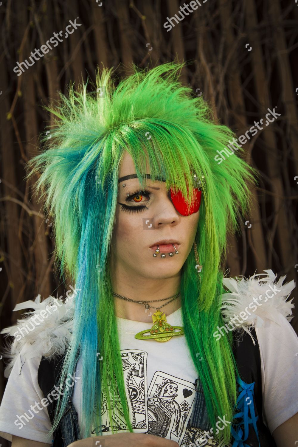 Cyber Goth Style Green Hair Vivienne Editorial Stock Photo - Stock ...