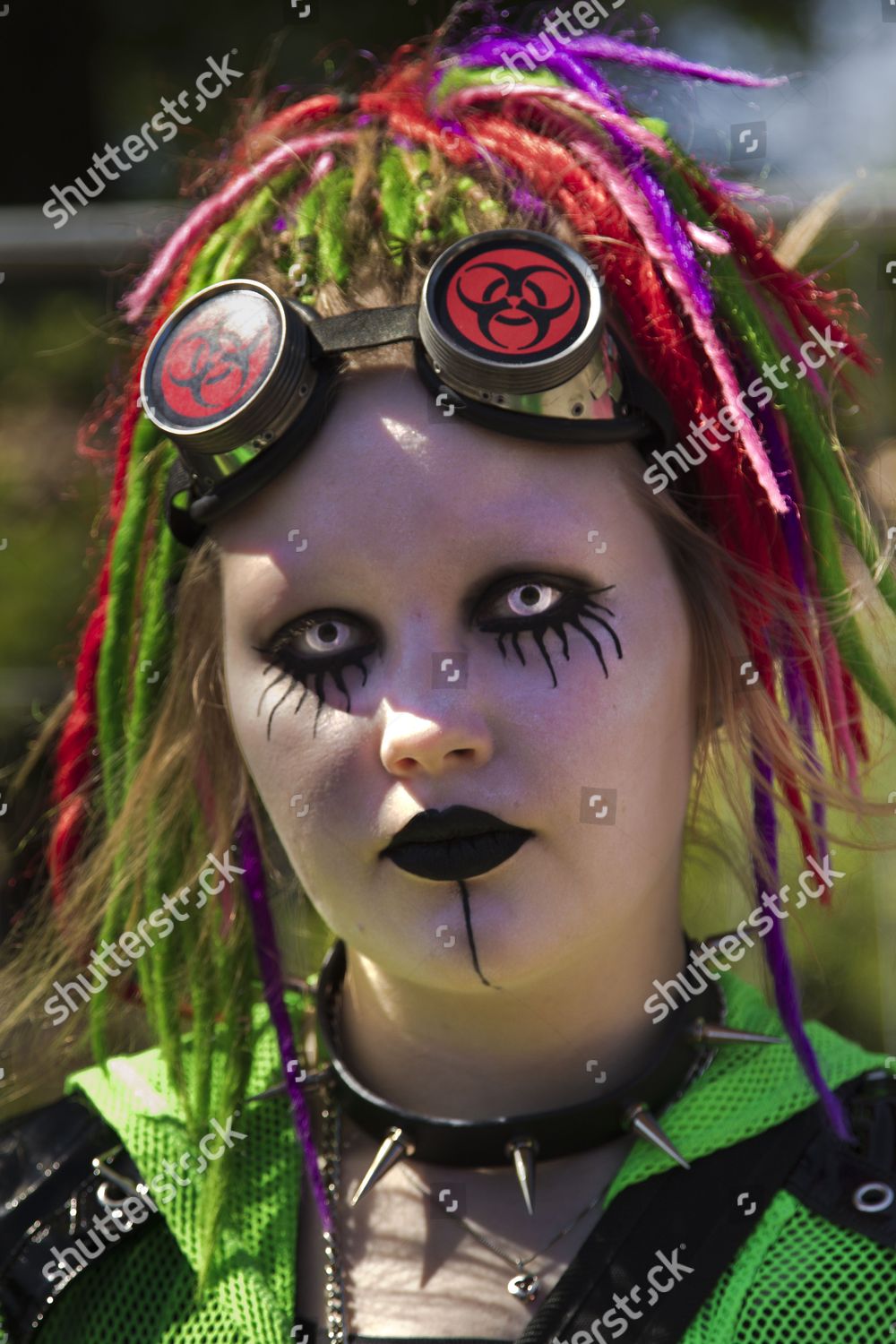 Cyber Goth Girl Dyed Hair Helsinki Editorial Stock Photo - Stock Image ...