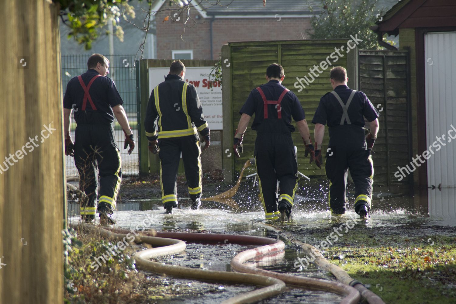 Fire Brigade Set Two Hose Pipes Editorial Stock Photo - Stock Image ...