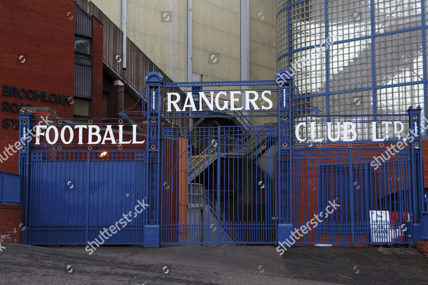 Blue Gates Bill Struth Main Stand Editorial Stock Photo - Stock Image ...