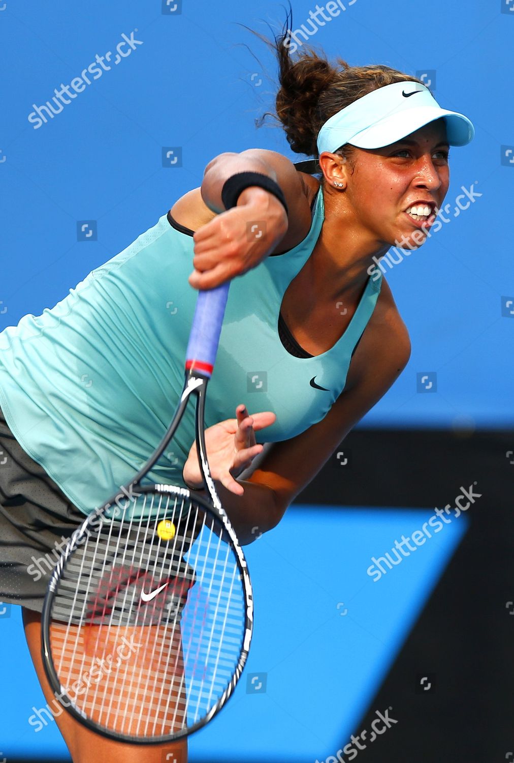 Madison Keys Usa Action During Australian Editorial Stock Photo - Stock ...