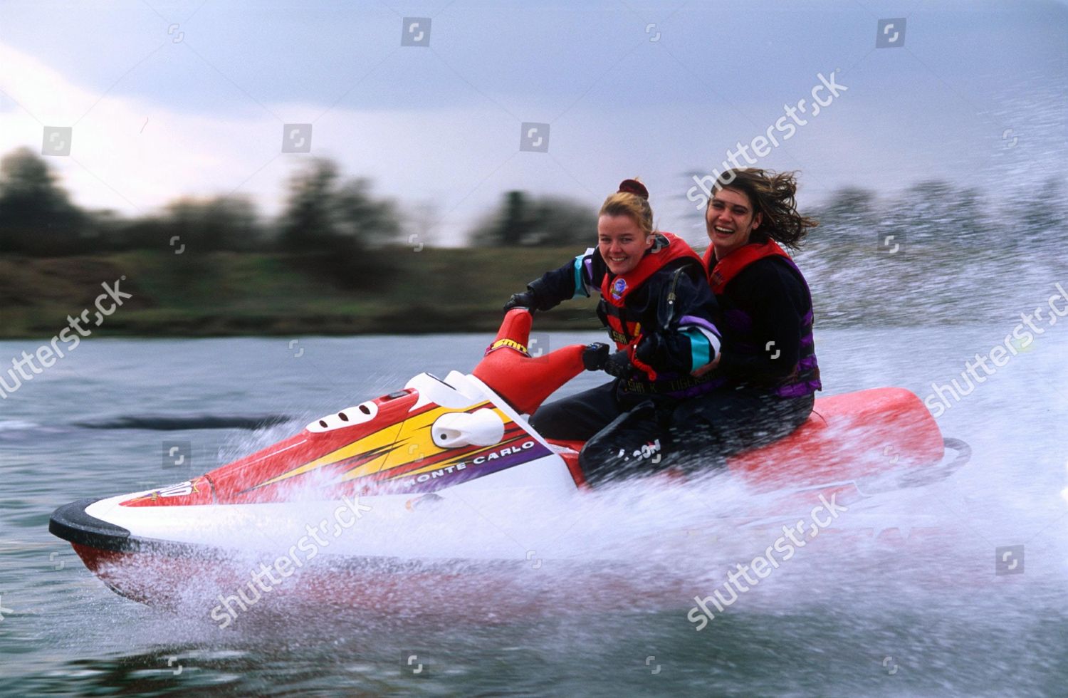 Two Women On Jet Ski Model Editorial Stock Photo - Stock Image ...