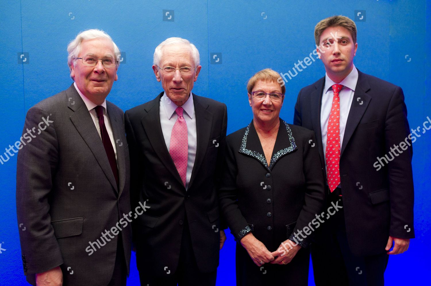 Mervyn King Professor Stanley Fischer Former Editorial Stock Photo ...