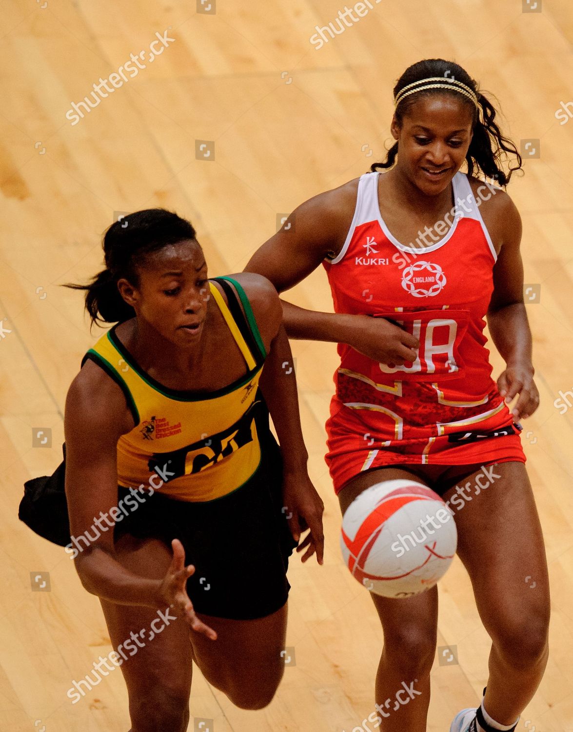Sasha Corbin England Netball Stacian Facey Editorial Stock Photo ...