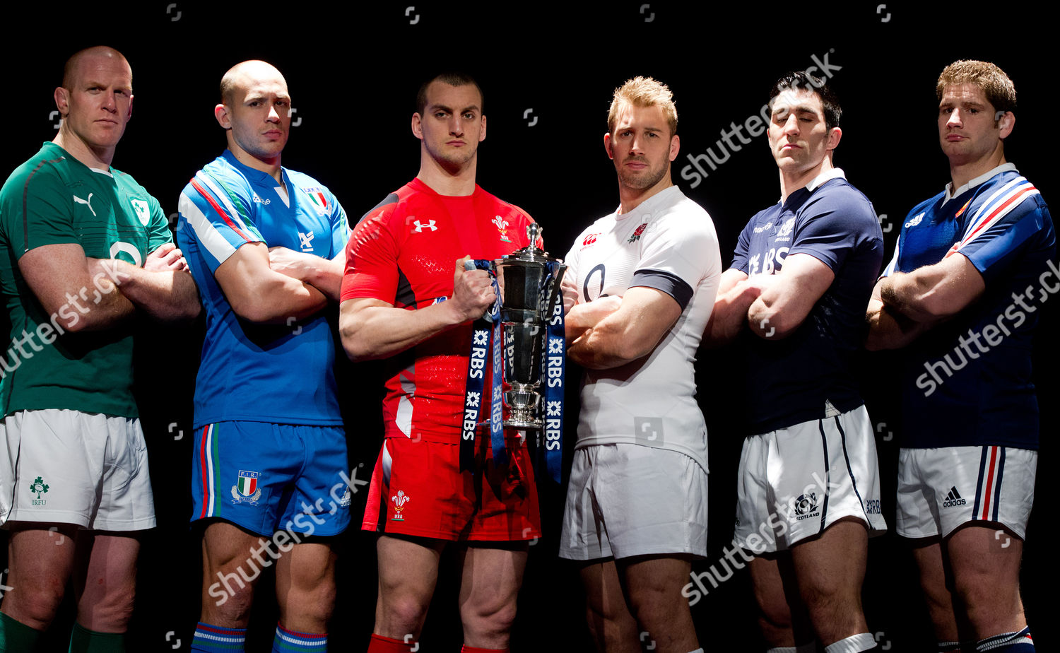 6 Nations Captains L R Paul Editorial Stock Photo - Stock Image ...