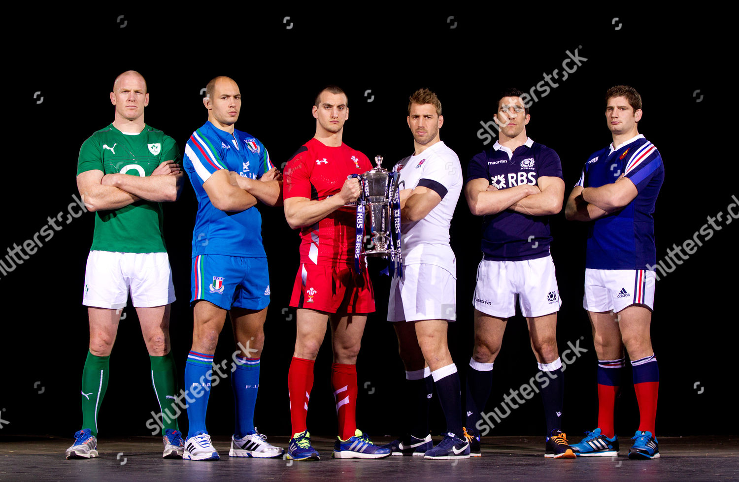 6 Nations Captains L R Paul Editorial Stock Photo - Stock Image ...