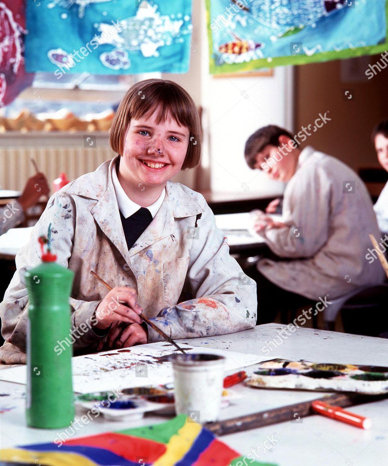 Girl Working School Art Class Model Editorial Stock Photo - Stock Image ...