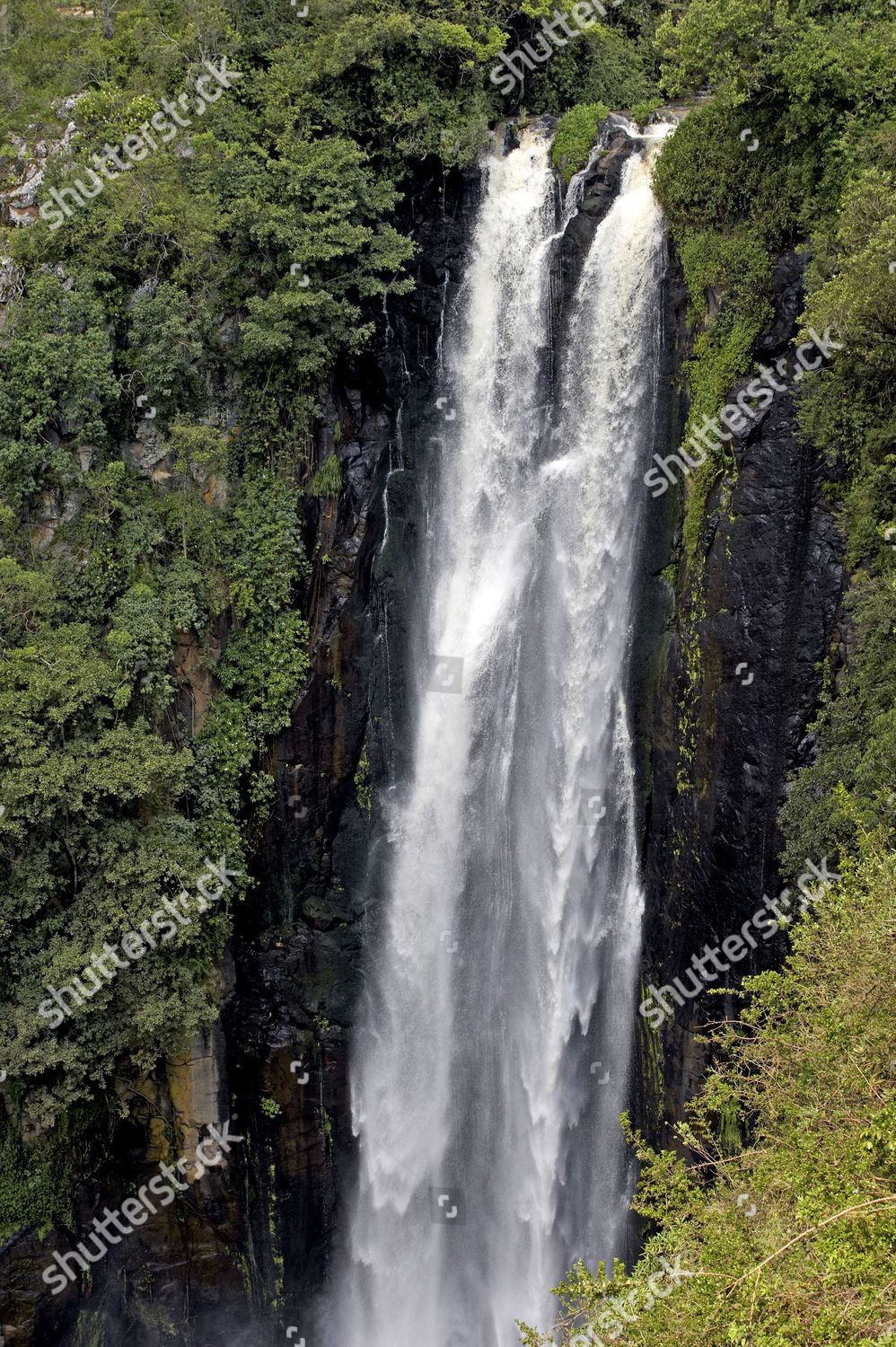 Karura Falls 143 Meters High Aberdares Editorial Stock Photo - Stock ...