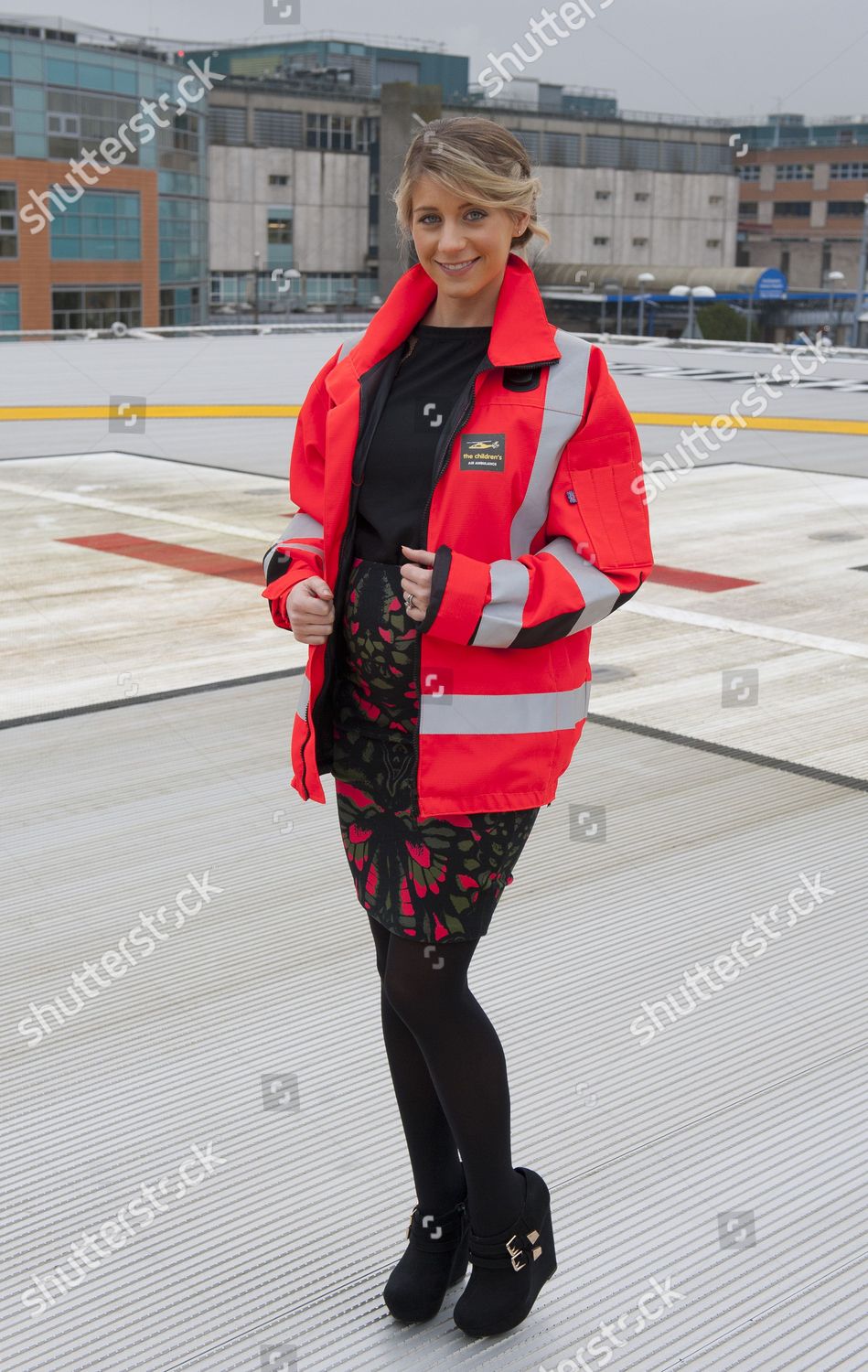 Melanie Slade On Hospital Helipad Editorial Stock Photo - Stock Image ...